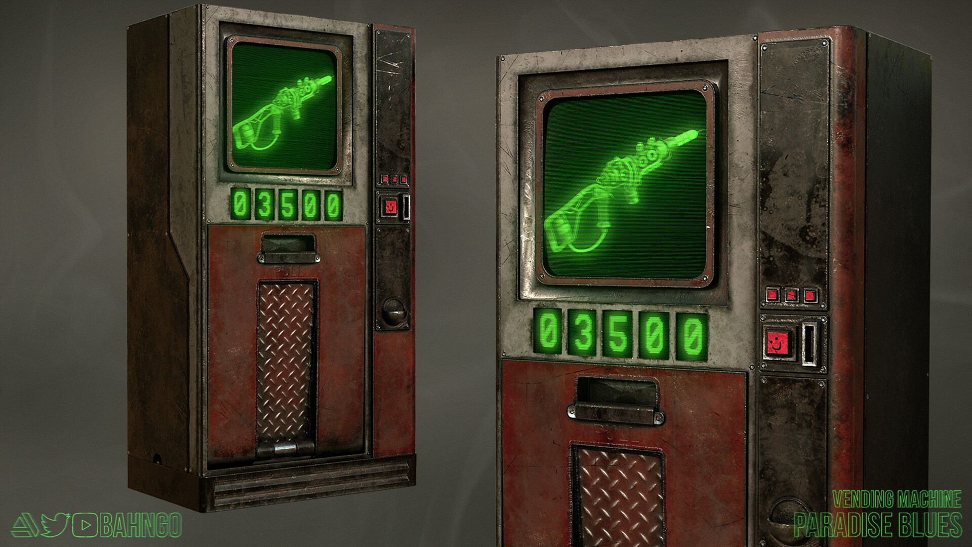 ArtStation - Vending Machine - "Paradise Blues" (Fallout Zombies)