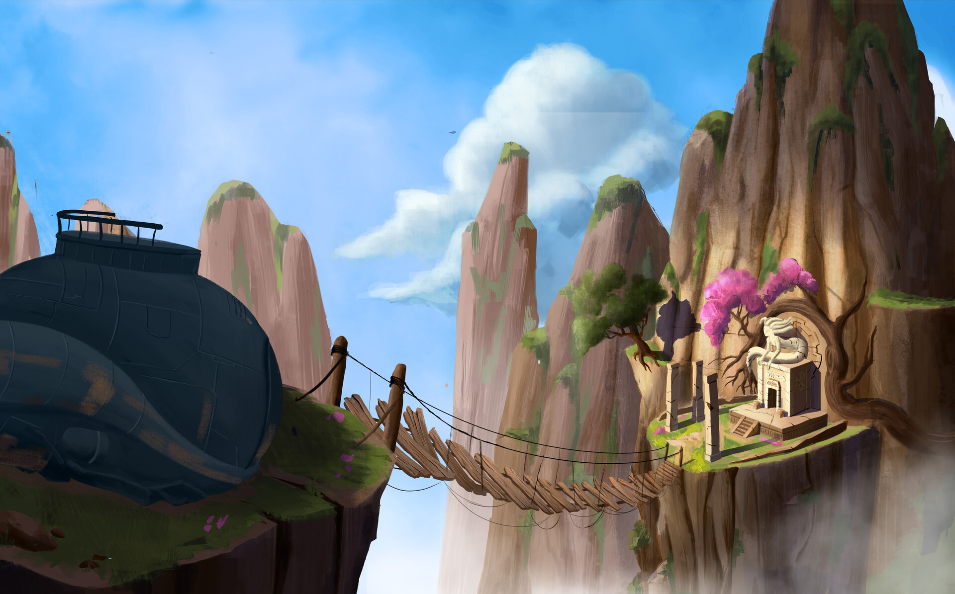 ArtStation - The temple of the smiling mermaid-2