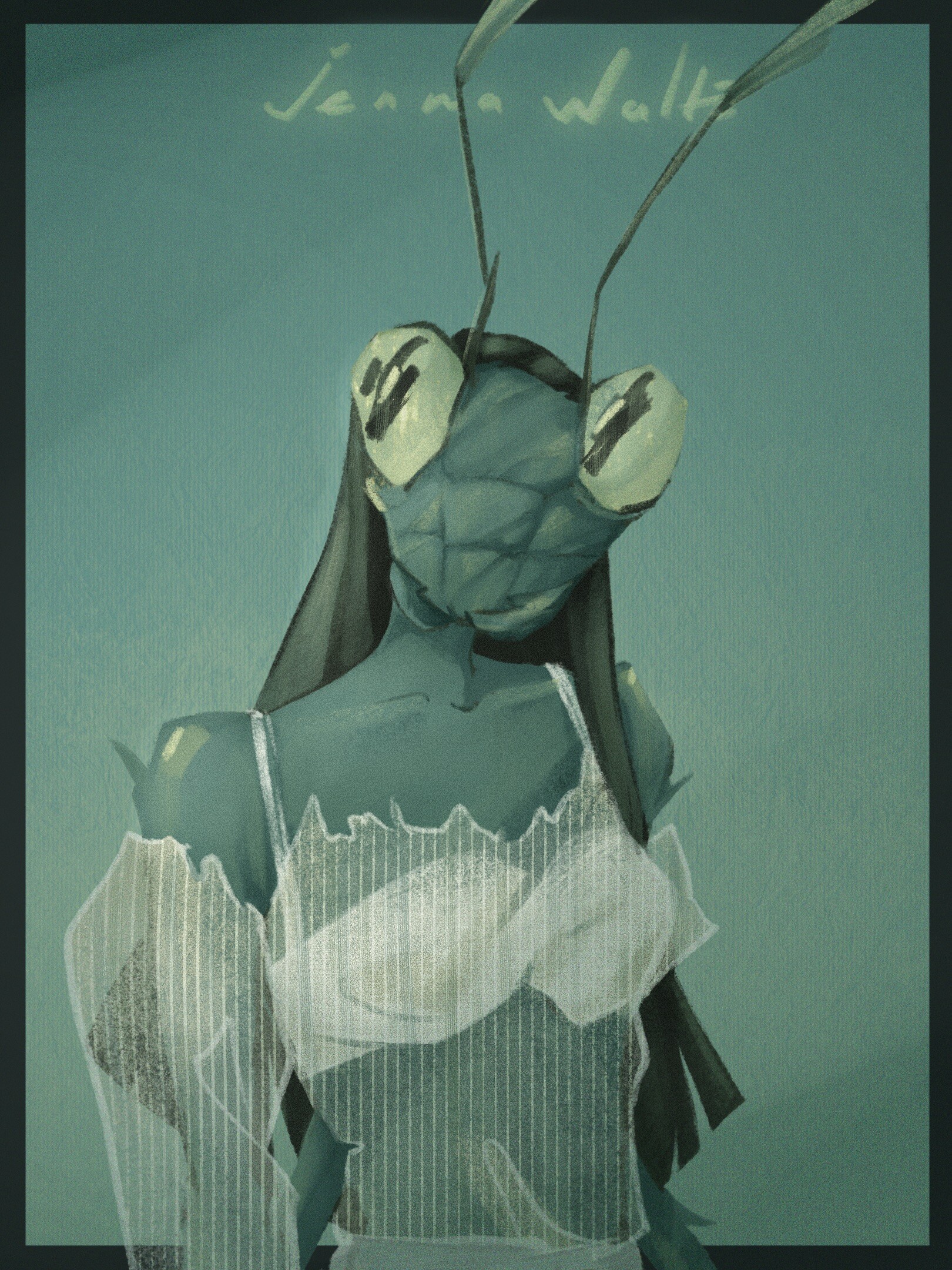 ArtStation - praying mantis girl