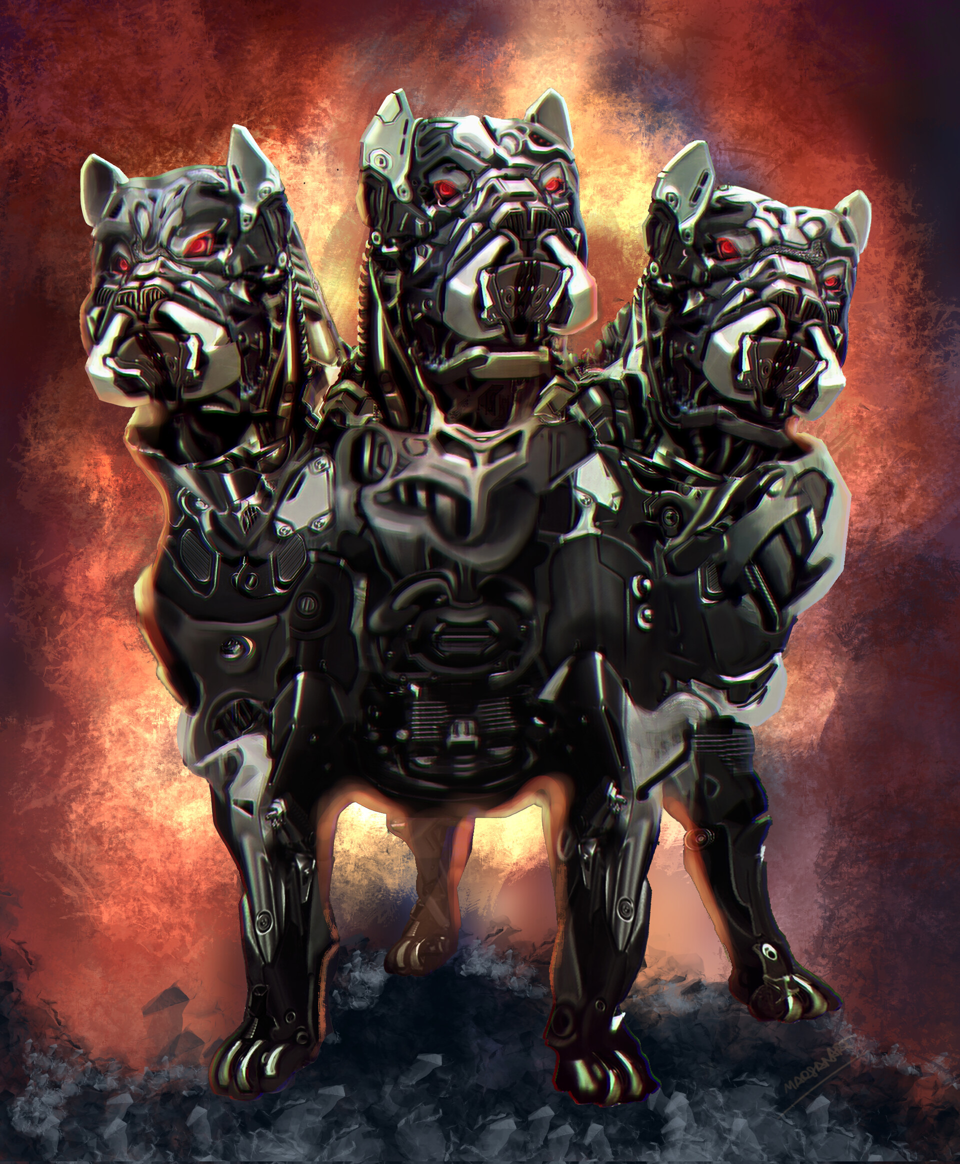 ArtStation - Cerberus Mecha