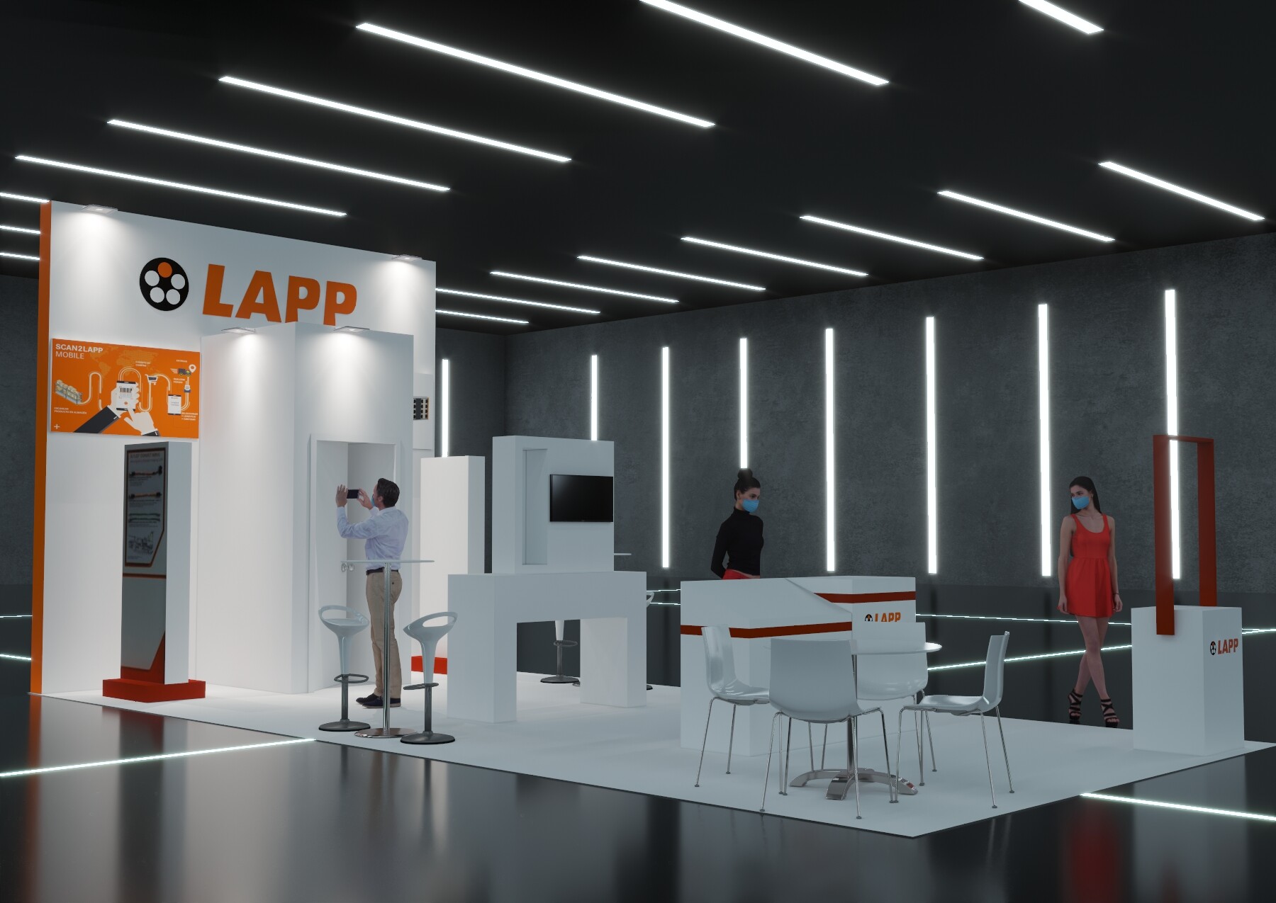 ArtStation - Modelado, texturización e iluminación de stand para feria ...