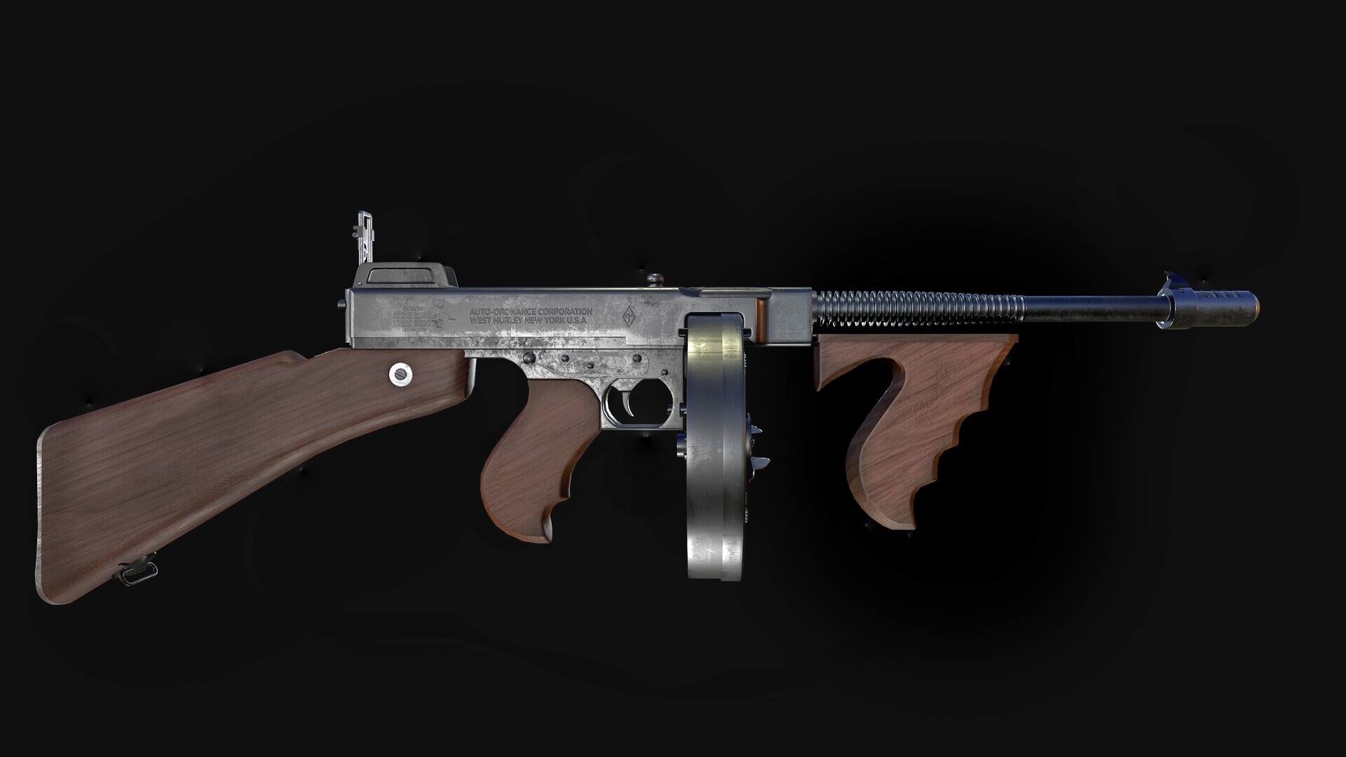 ArtStation - Thompson M1928 (Tommy gun)