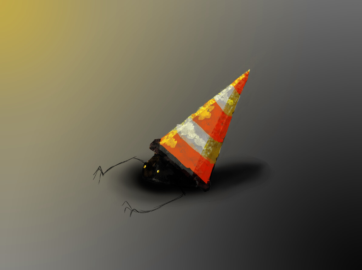 ArtStation - Traffic Cone Creature