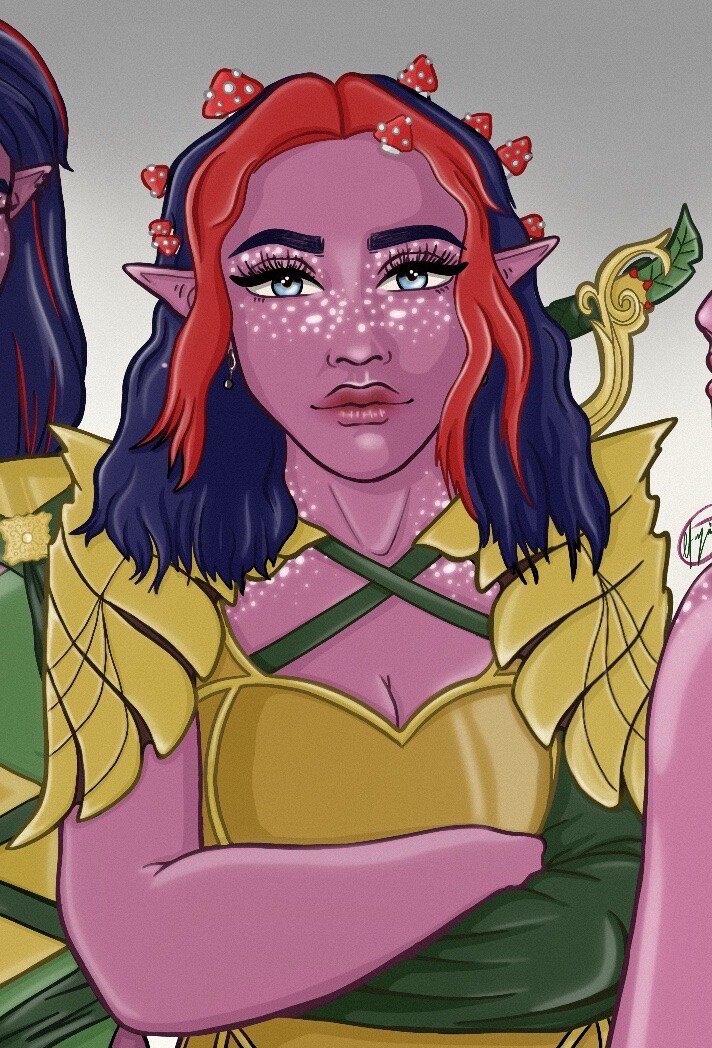 ArtStation - Elven Warrior Sisters Close Up 2/3