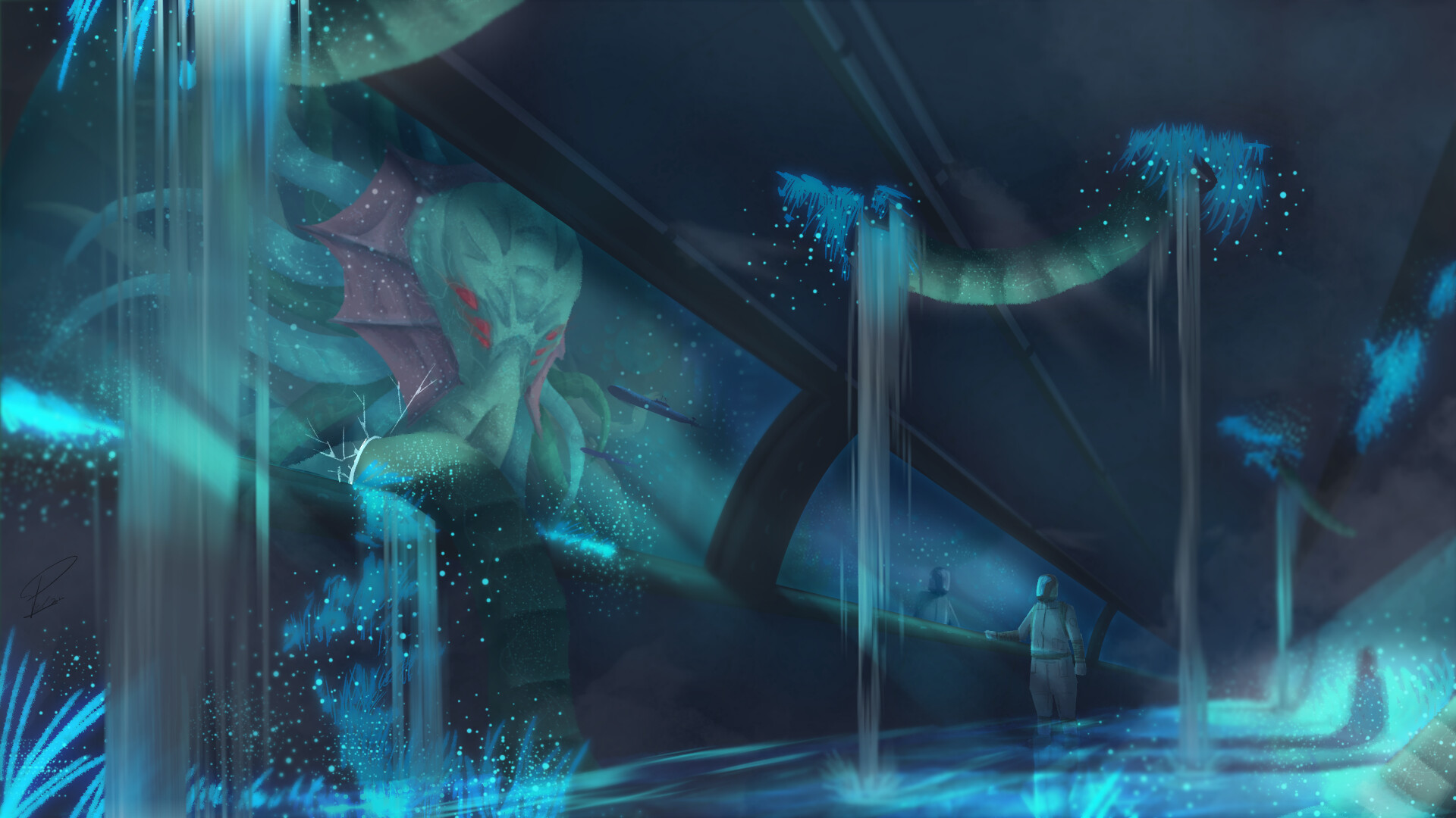 ArtStation - Cthulhu Underwater Encounter