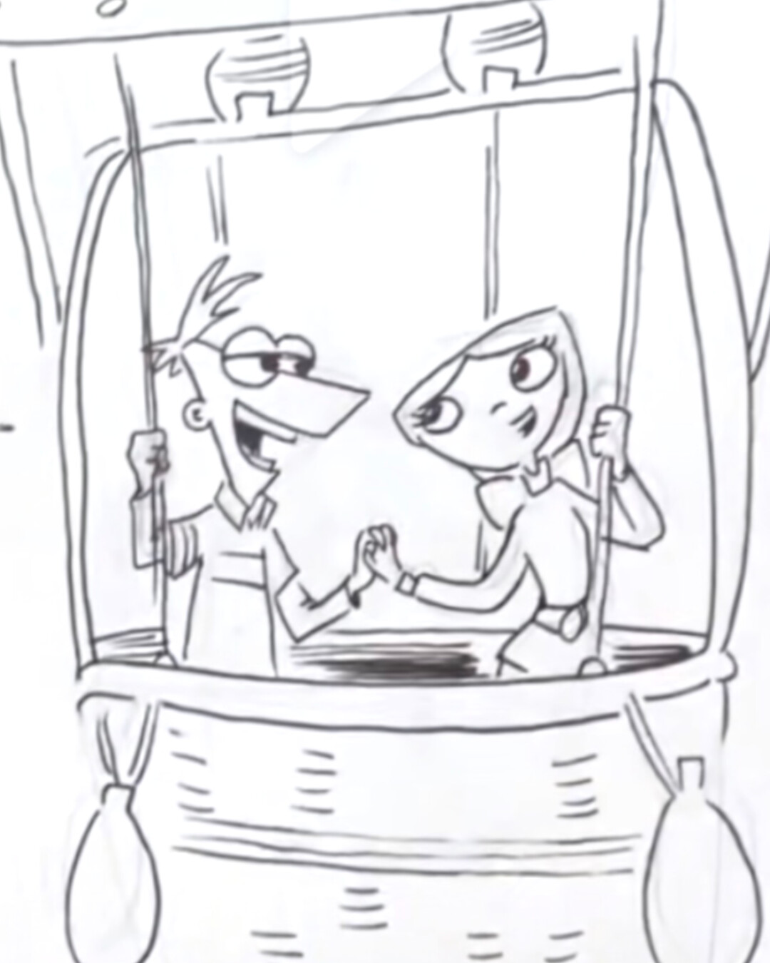 phineas and isabella coloring pages
