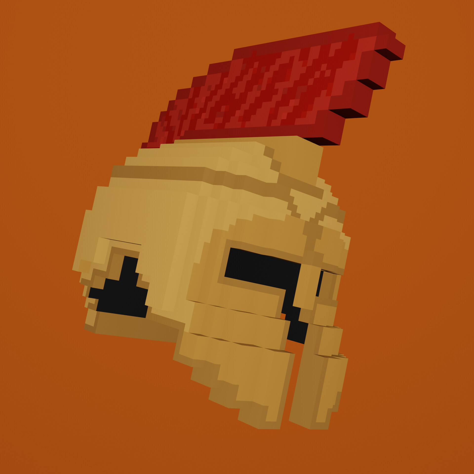 ArtStation - Greek helmet voxel model