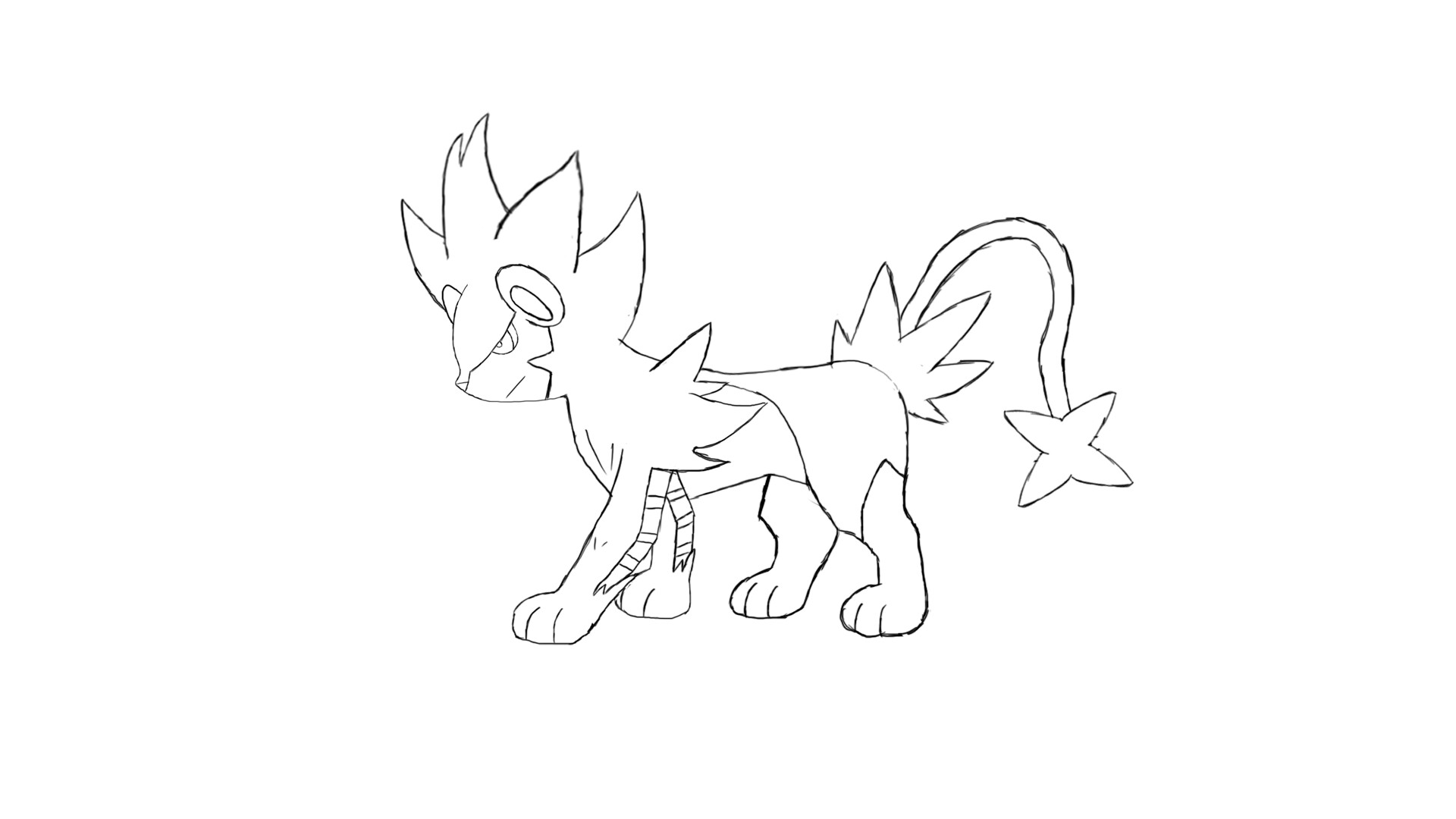 pokemon luxray coloring pages
