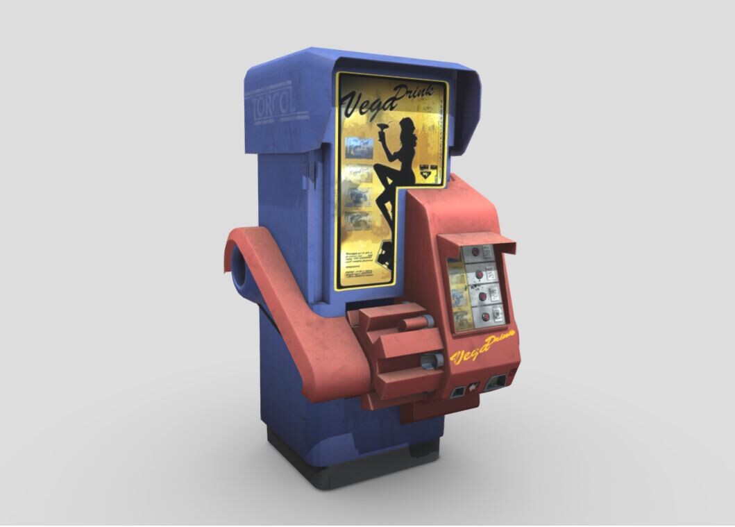 ArtStation - Stylized Vending Machine