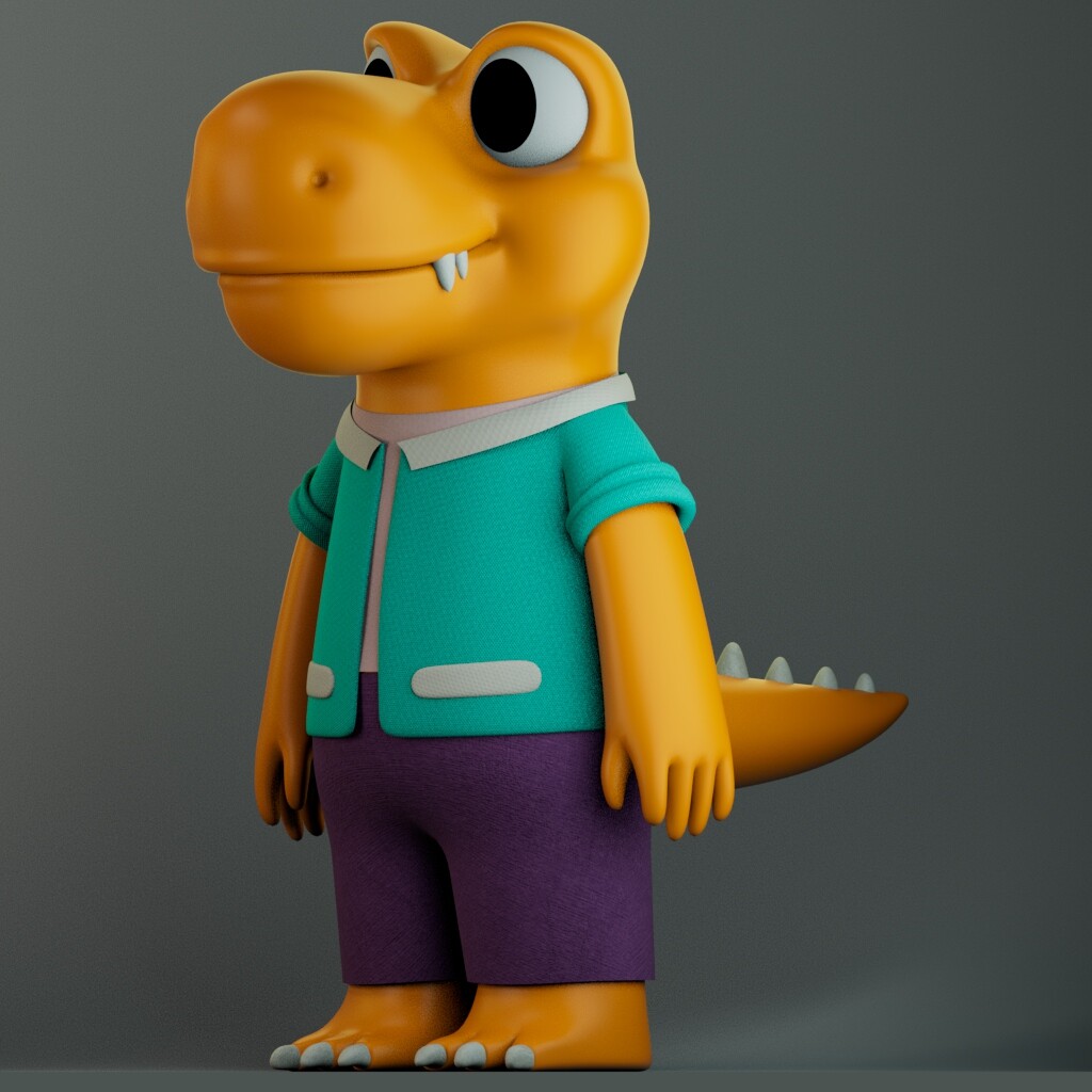 ArtStation - Stylized Baby Dinosaur character