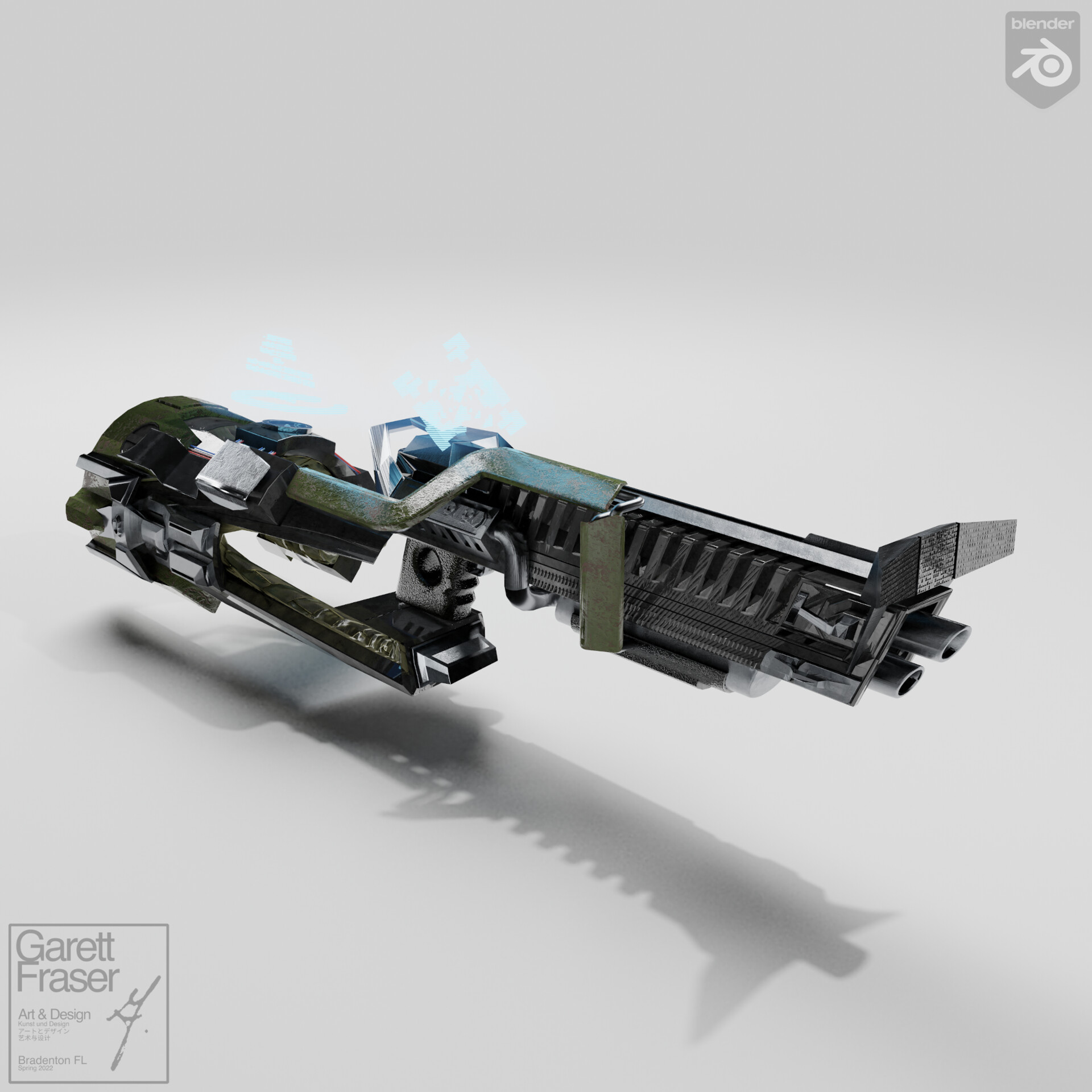 ArtStation - "Heavy Rail" Gun Concept Design