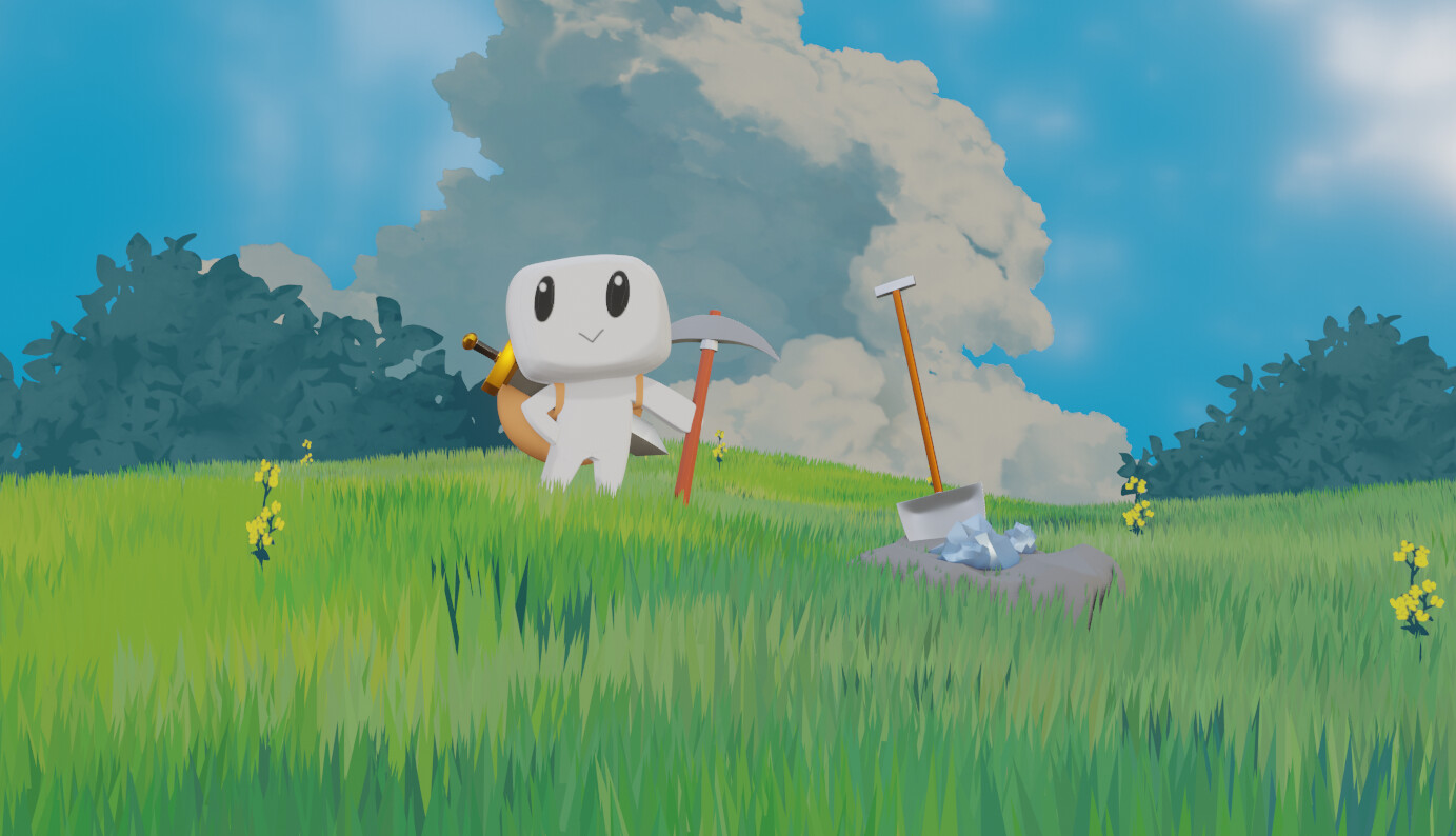 ArtStation - What if Forager was a 3D game