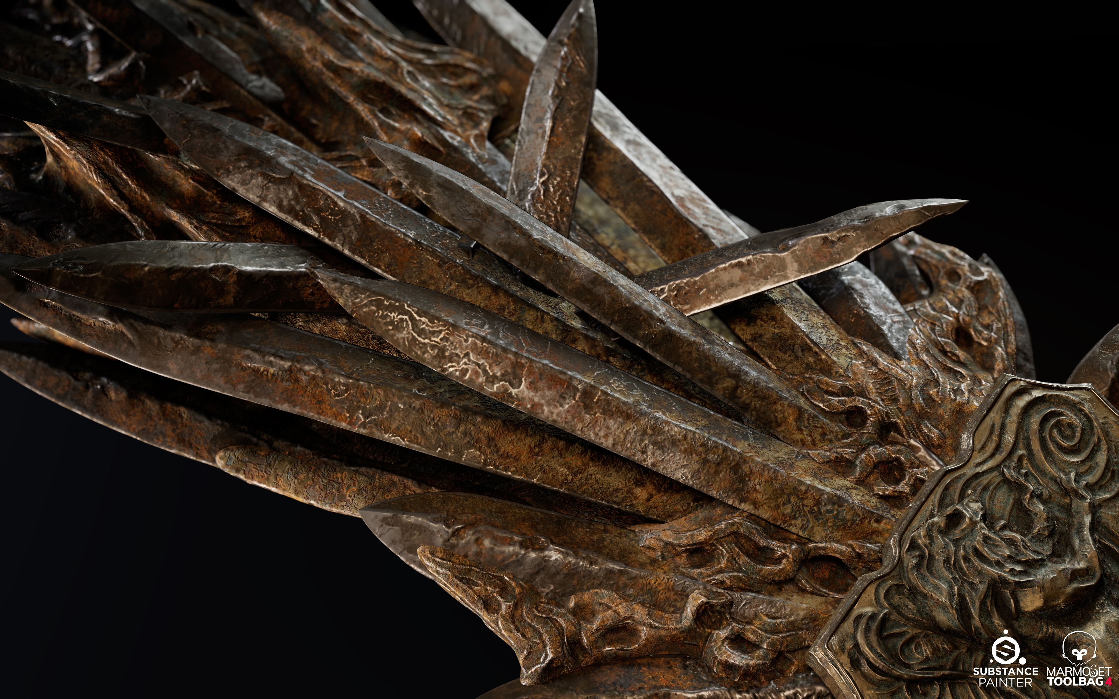 QiYu Dai (Aiden) - Elden Ring fan art weapon