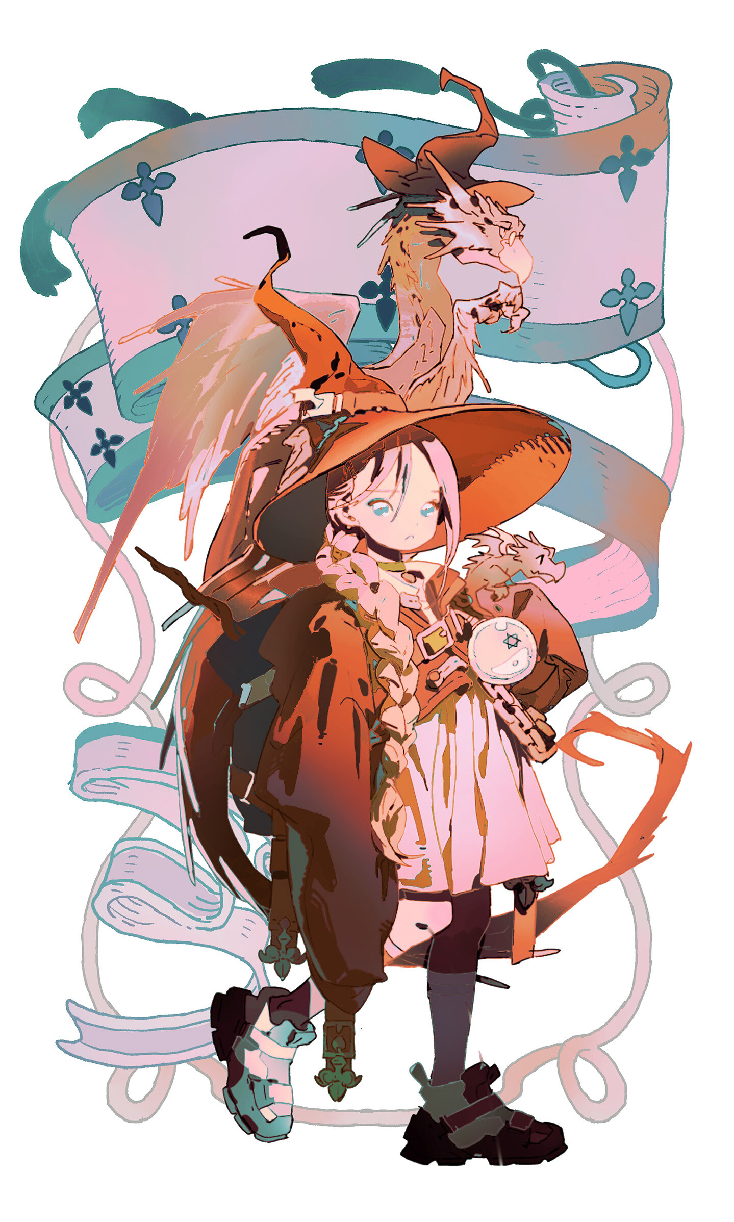 ArtStation - The dragon and the little witch