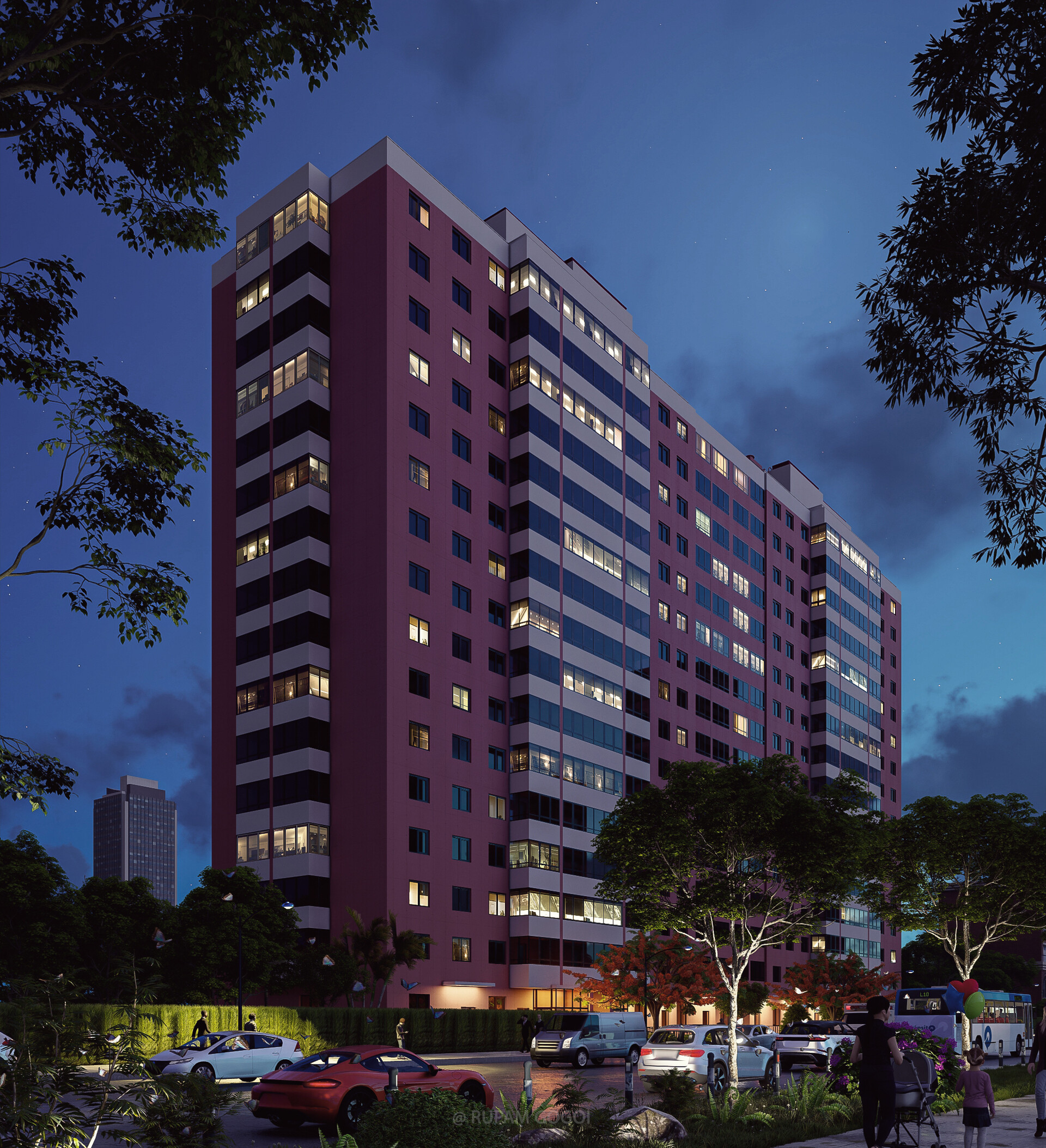 ArtStation - HIGH RISE BUILDING