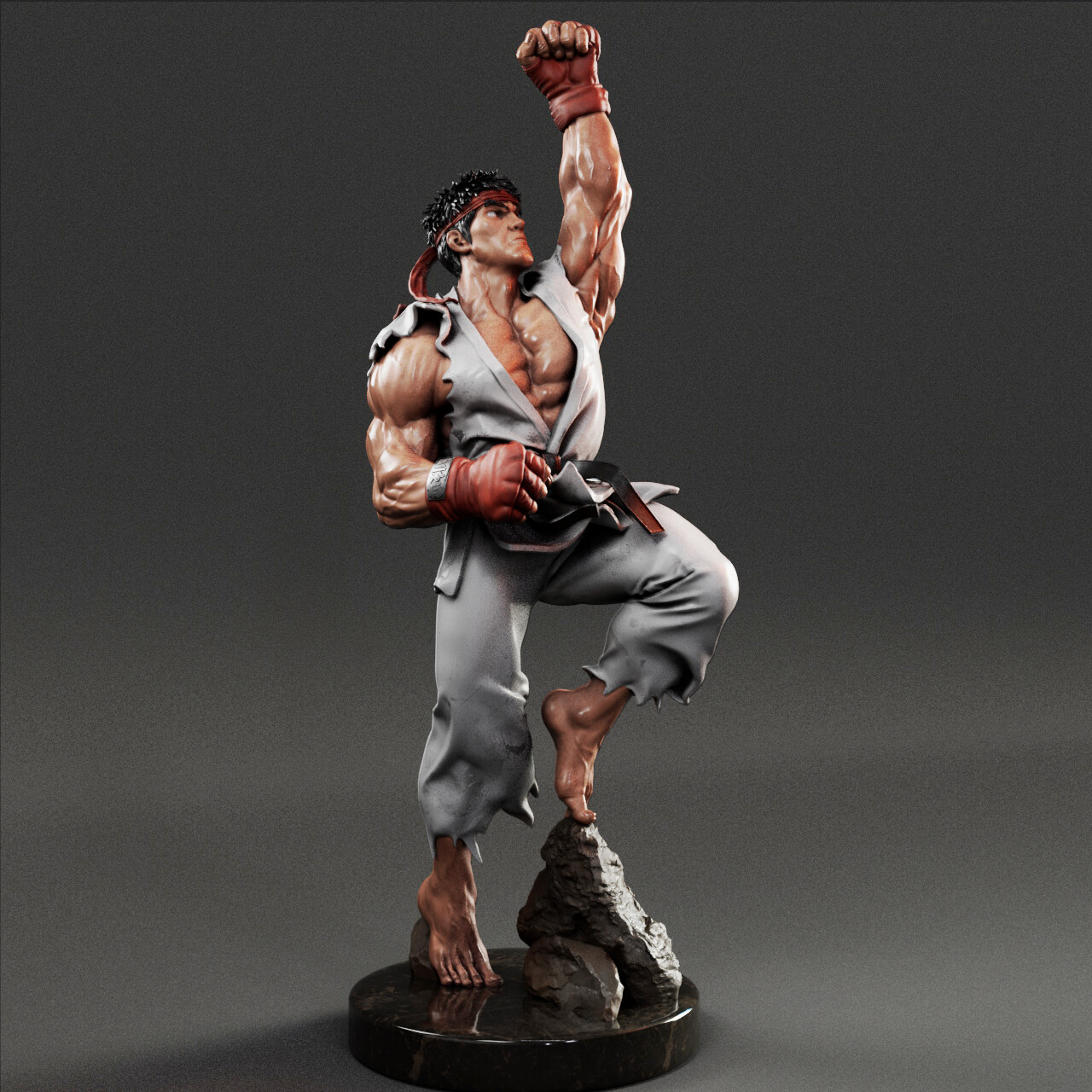 ArtStation - For 3D print: Ryu