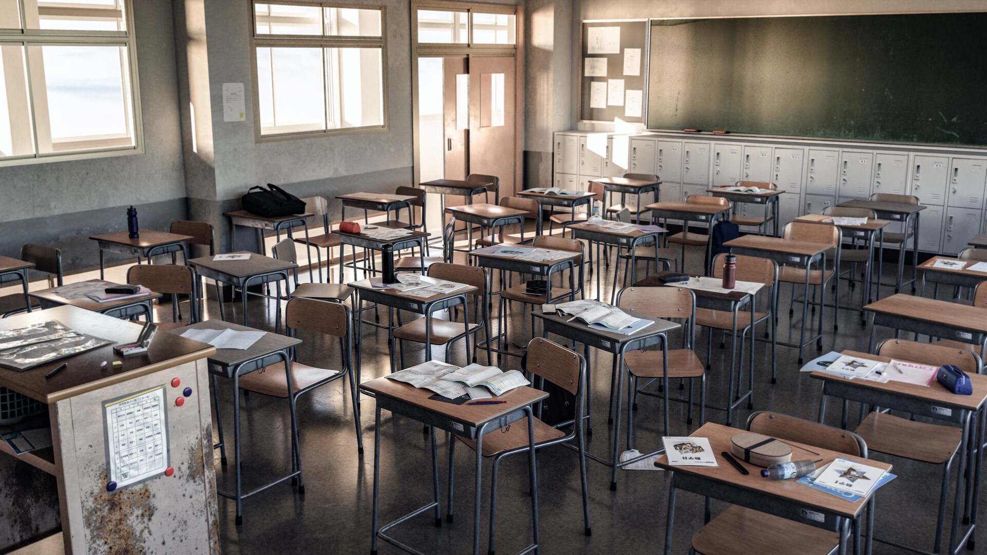 ArtStation - Japanese classroom