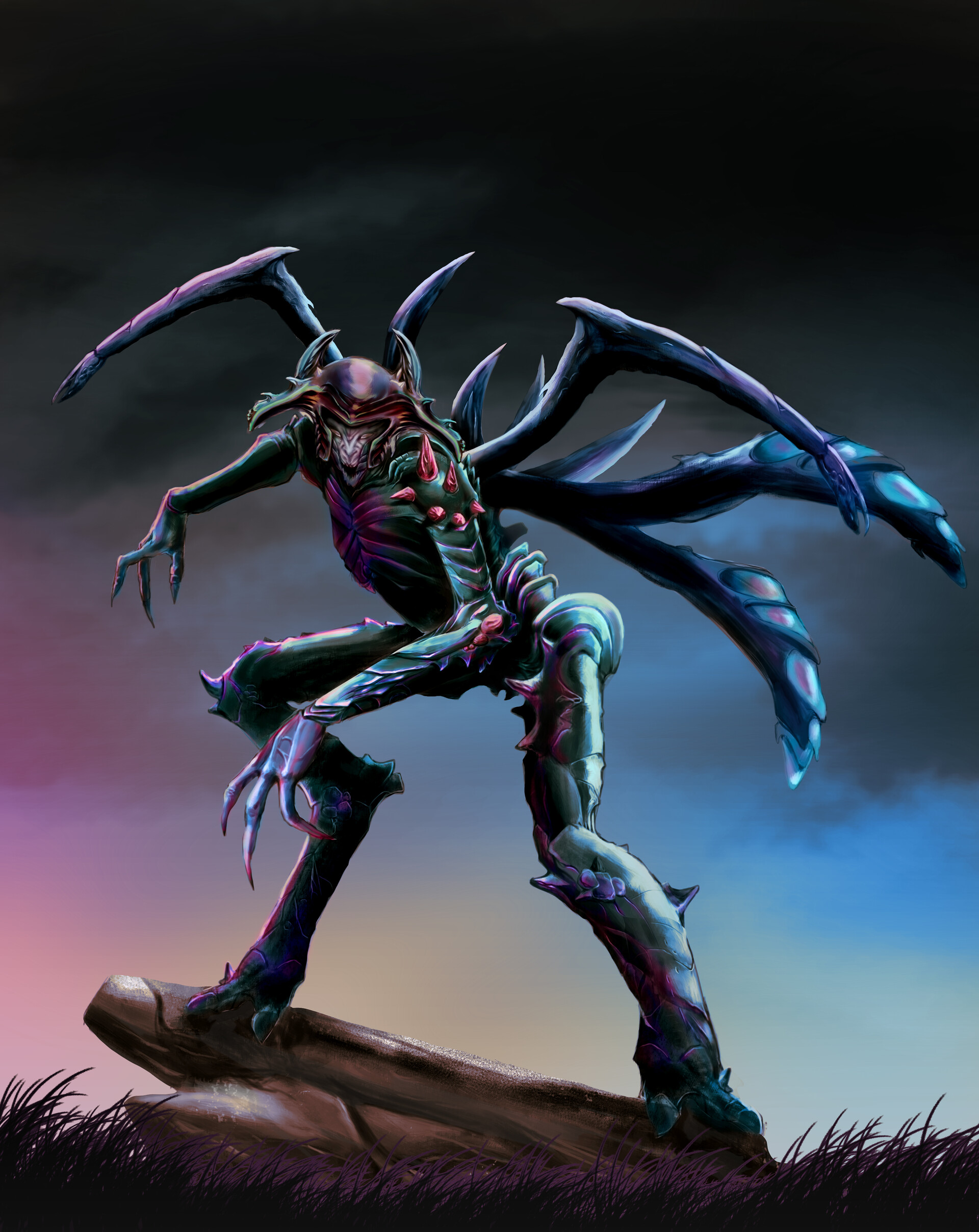 ArtStation - SPIDER SAMURAI MONSTER