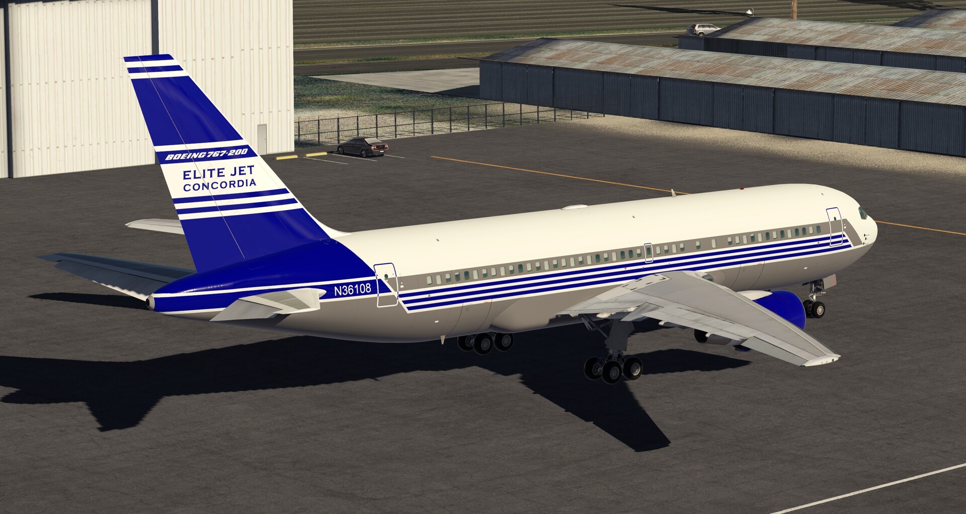 Joey Cao - Retro-design: Boeing 767-200 BBJ (Charter)