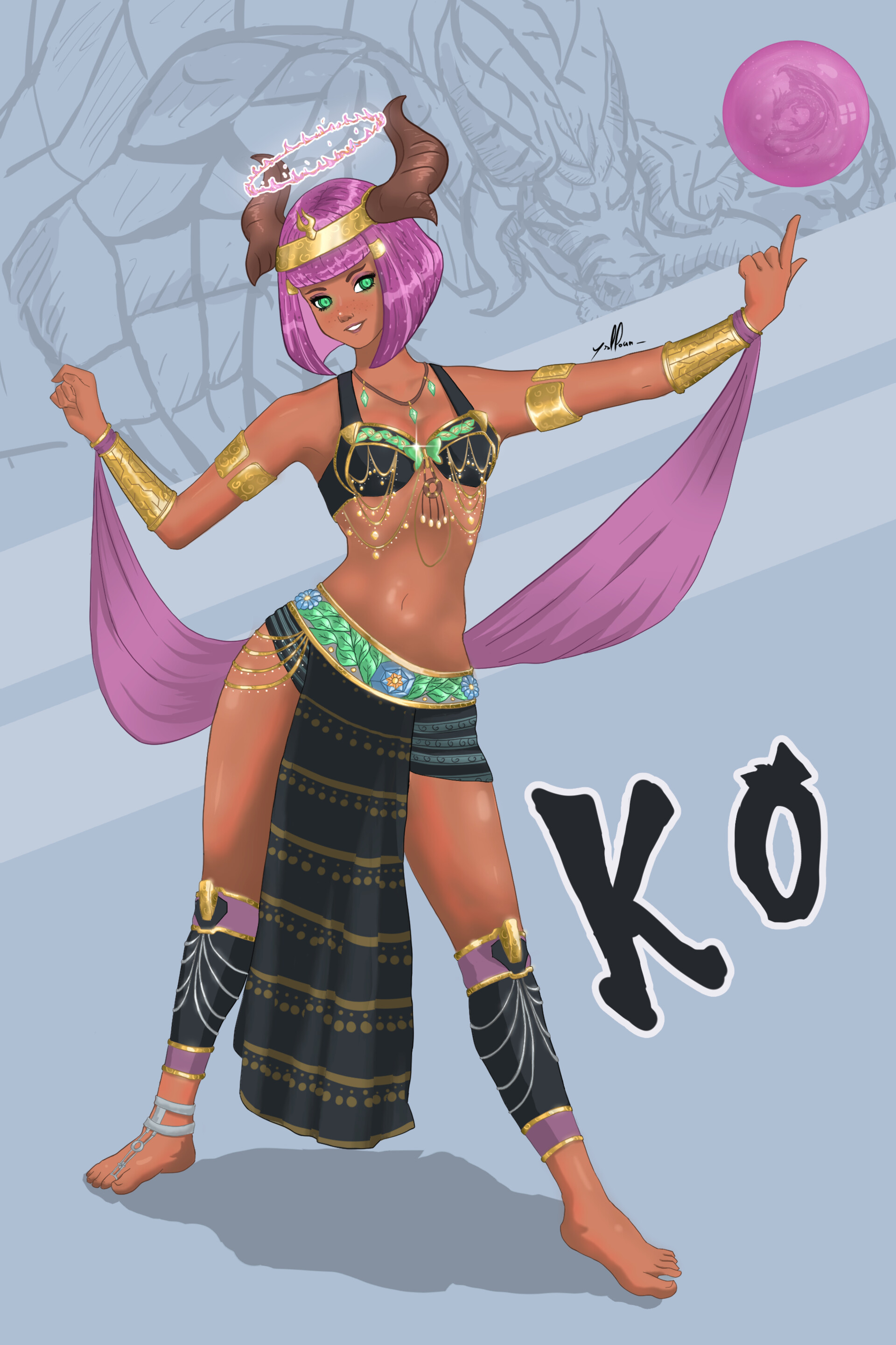 ArtStation - Menat Draconiana