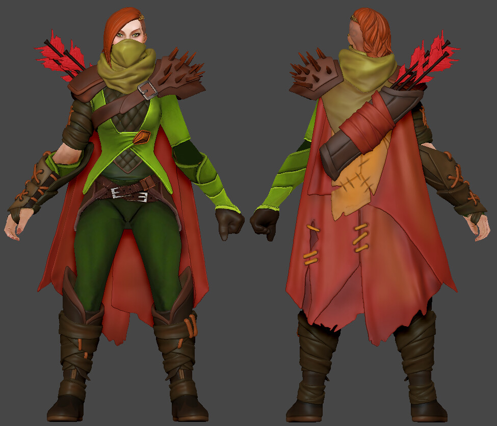 Modelo Windrunner Dota 2 Dark Elf Drow Ranger V2 (Dota 2 + D&D) By