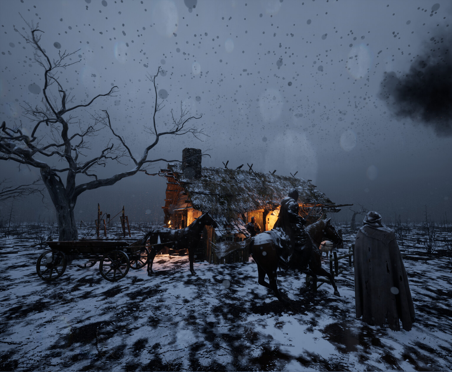 ArtStation - Winter in medieval village in UE5