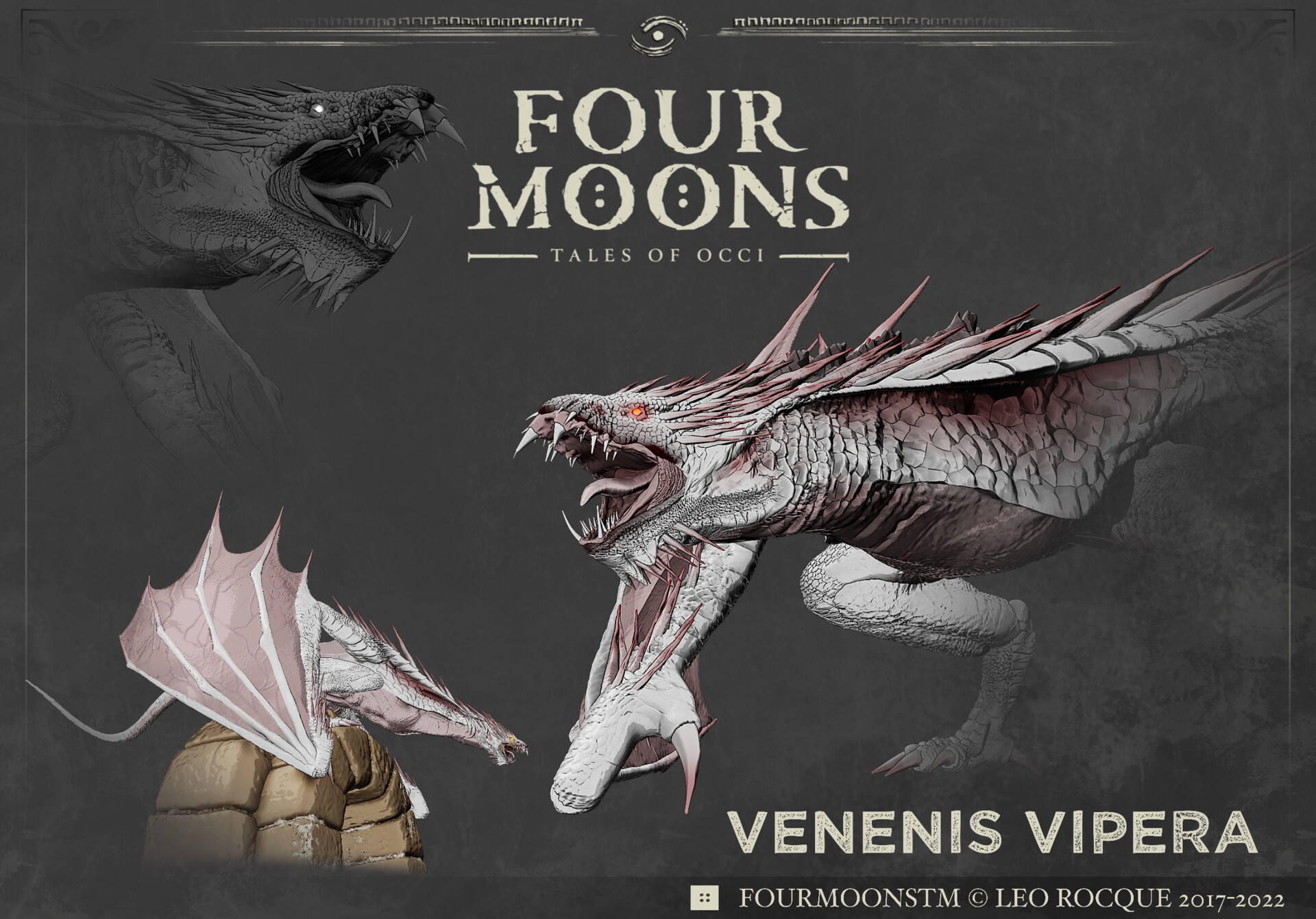 ArtStation - Venenis Vipera - a wyvern concept