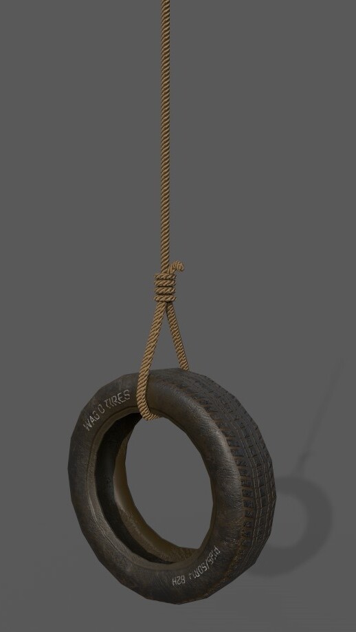 ArtStation - Game Prop - Tire Swing
