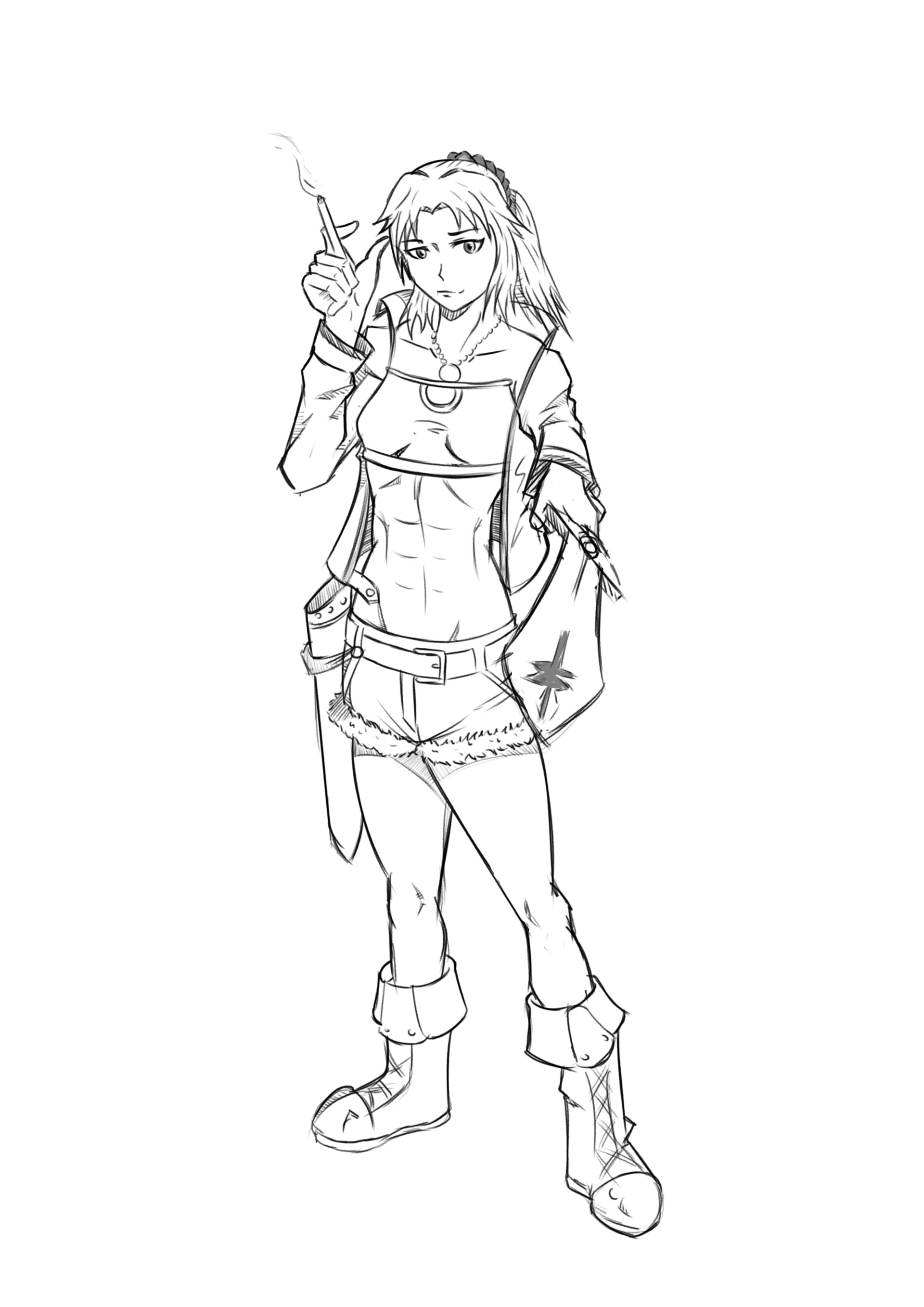 ArtStation - Morded "Cigarette Lion" Sketch - Fate Series