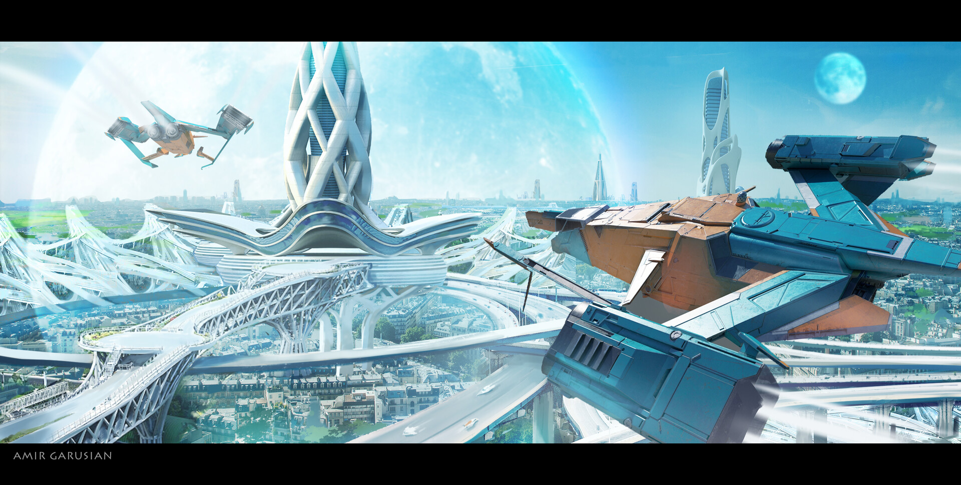 Space City Concept Art