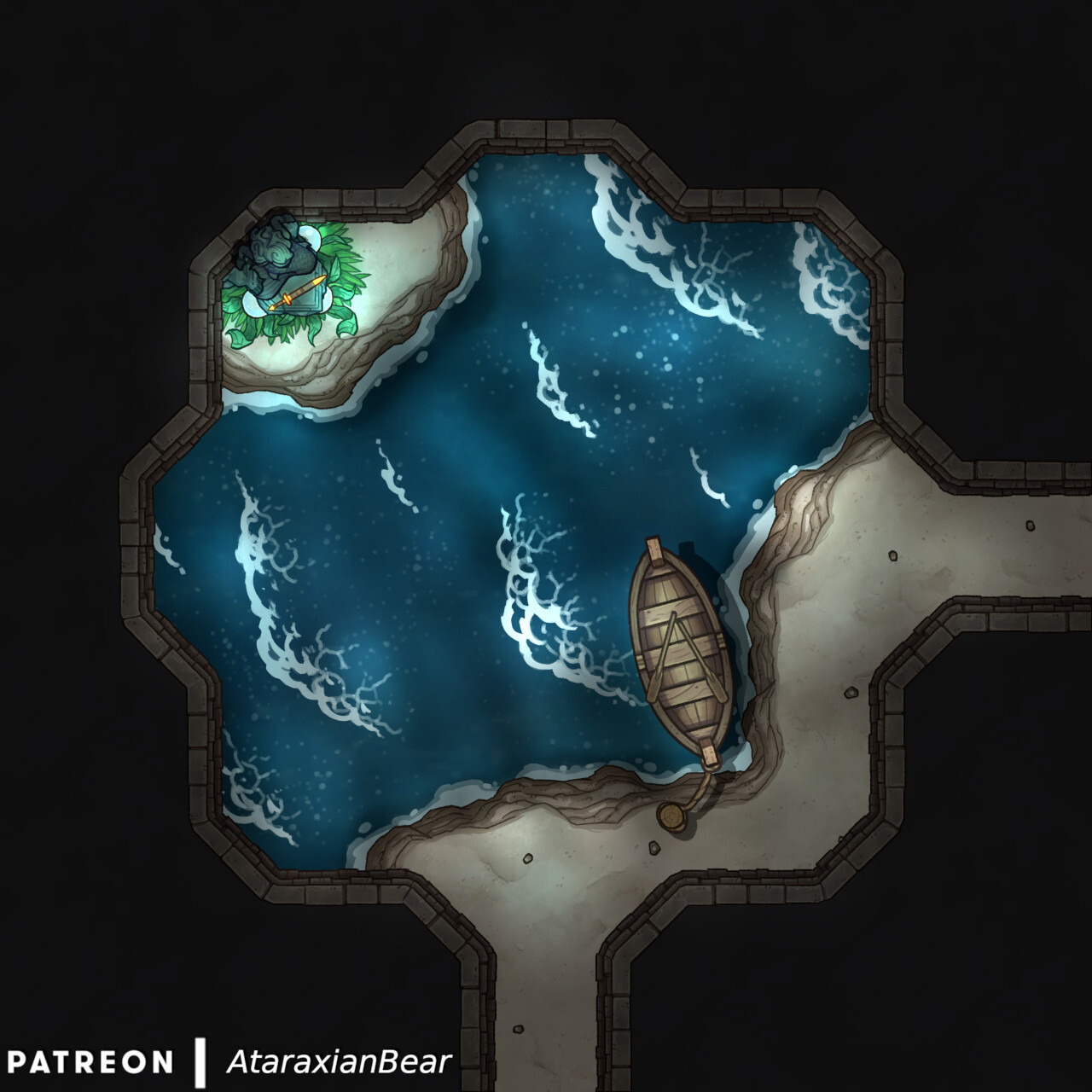 ArtStation - An ocean in my dungeon?