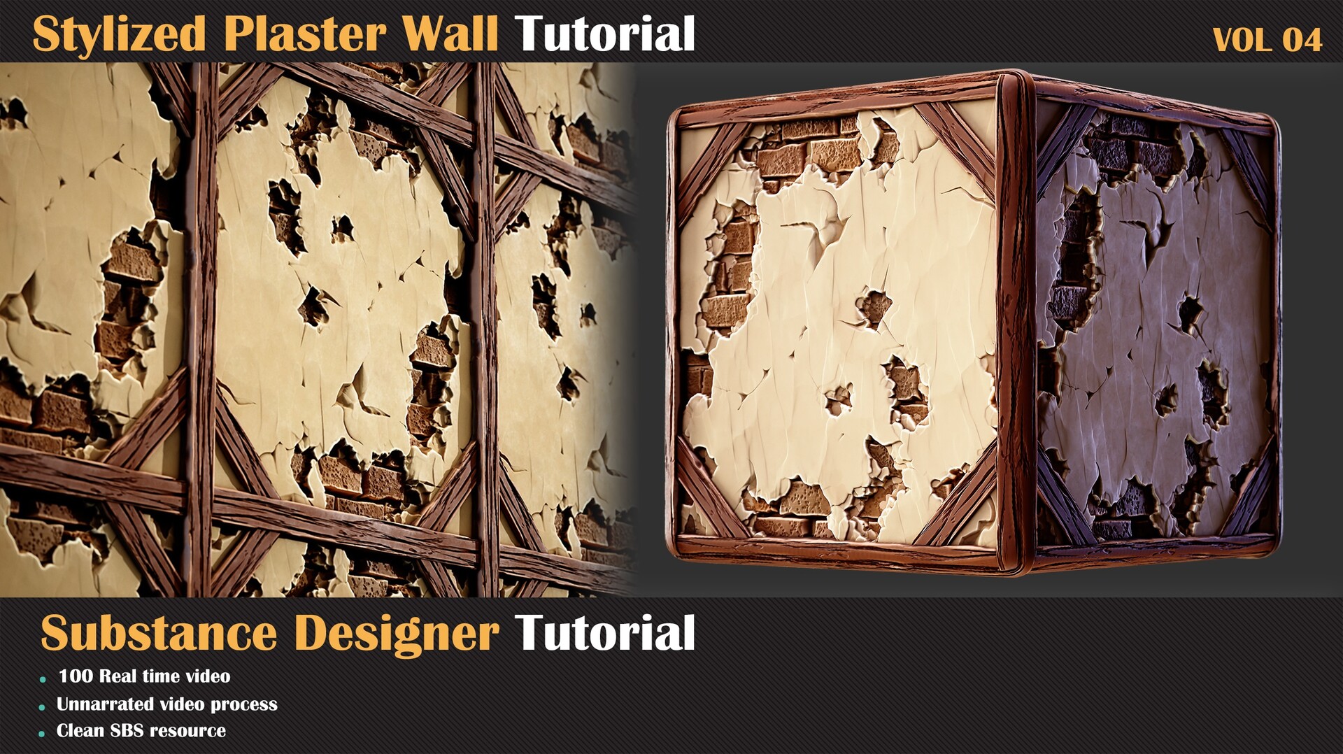 ArtStation - Stylized Plaster Wall Tutorial - VOL 04
