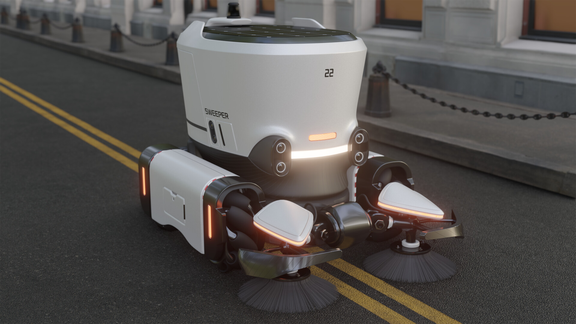 ArtStation - Design of unmanned sweeper