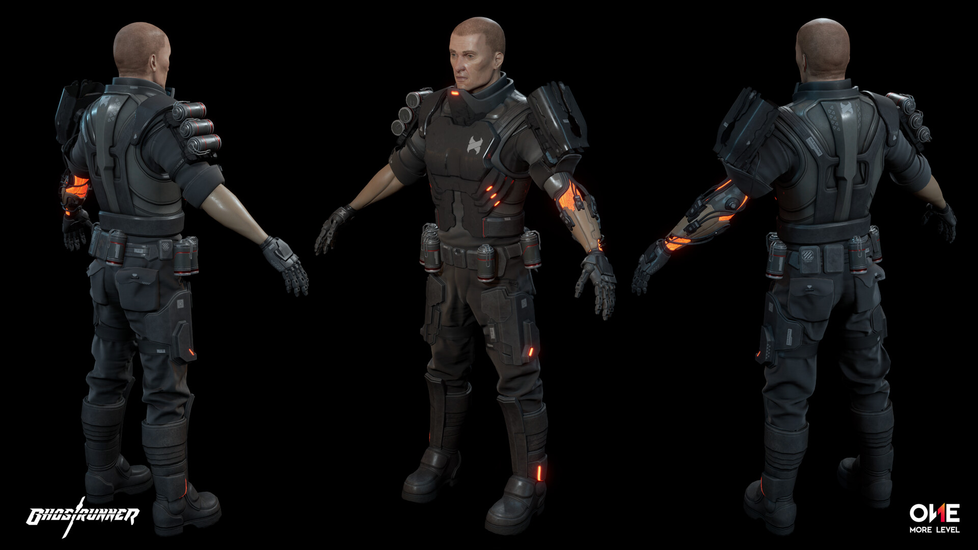 Damian Tłuczkiewicz - Ghostrunner - 3d Art