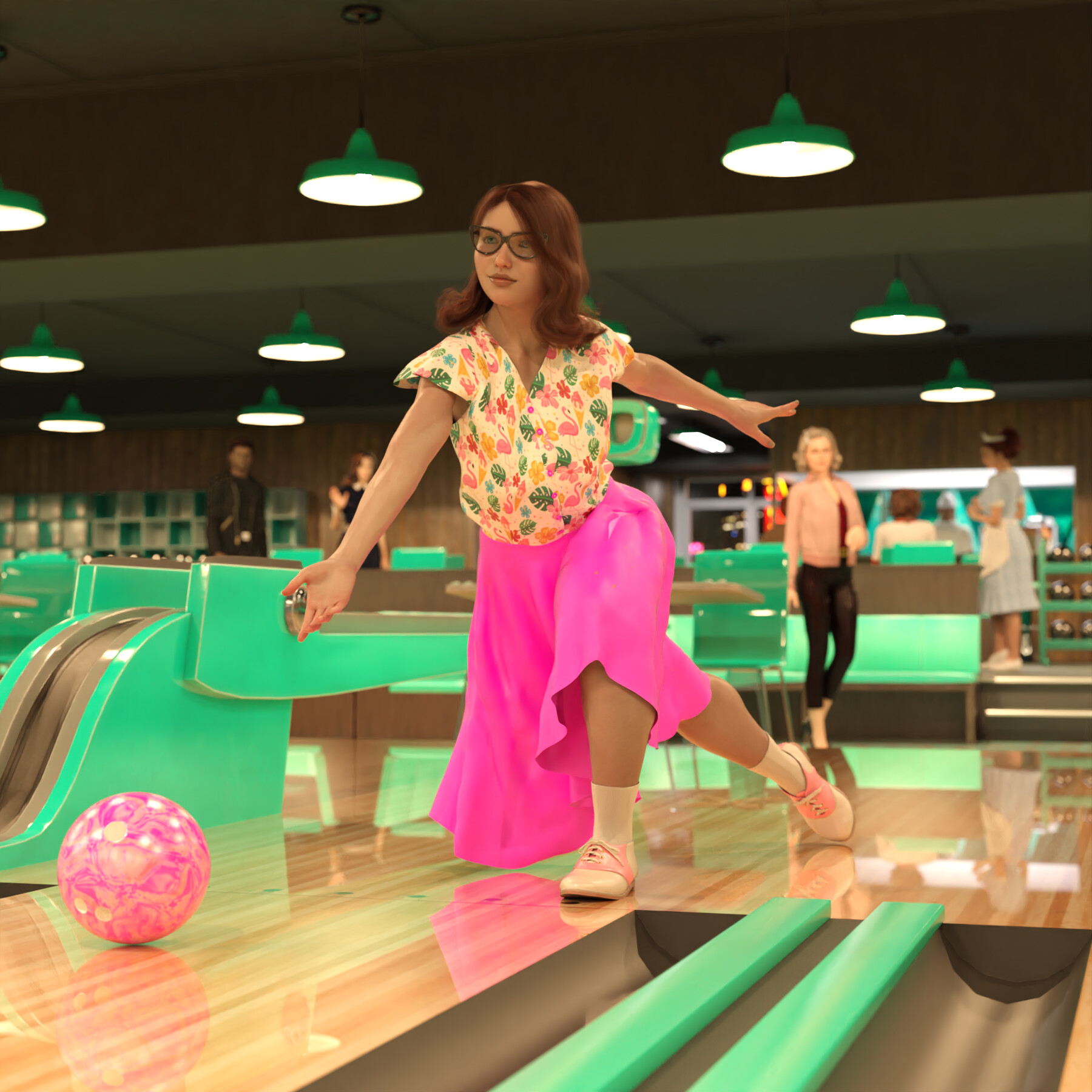 ArtStation - Caitlin Goes Bowling