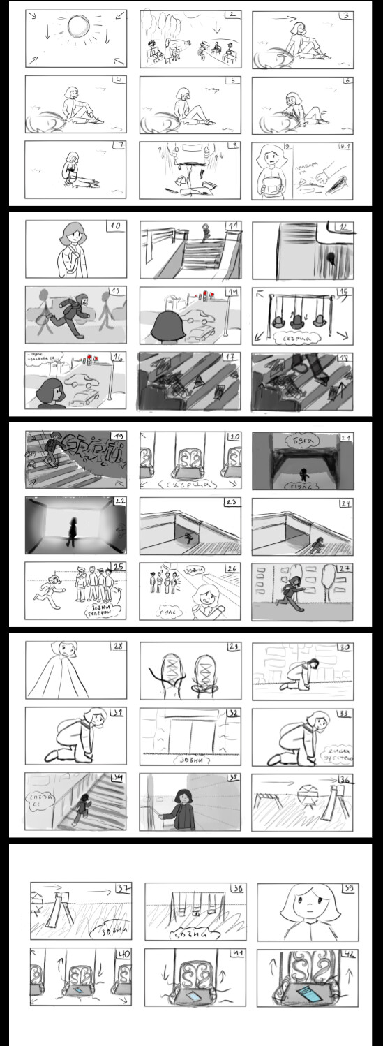 ArtStation - StoryBoard for school project