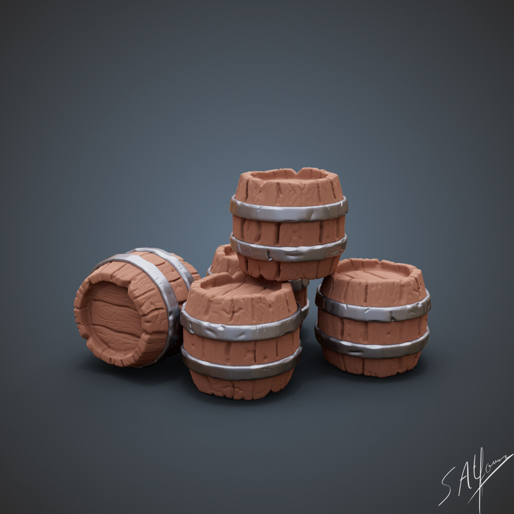 ArtStation - Barrel Sculpted