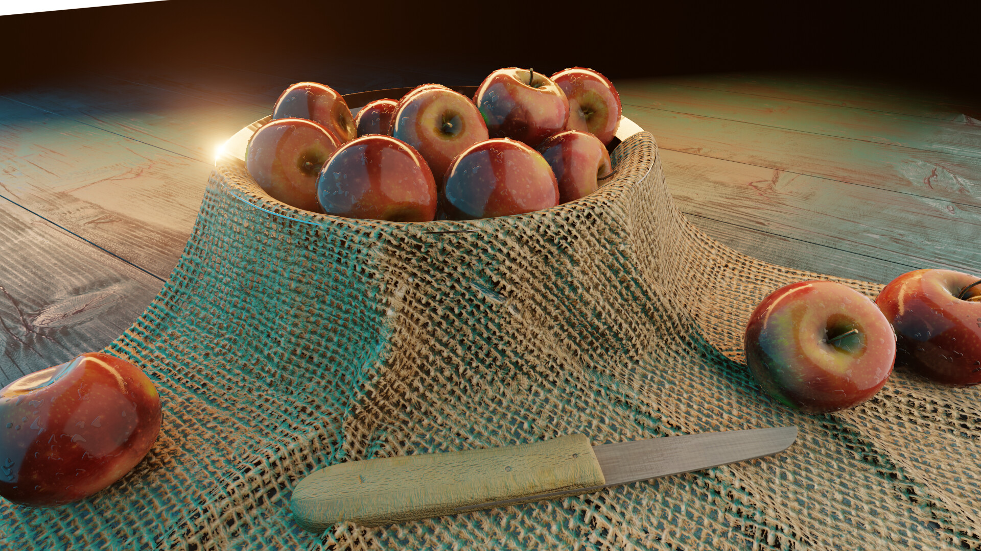 ArtStation - Apple 3D Model made in blender