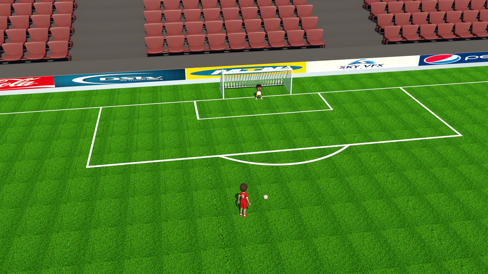 ArtStation - 3D Football pItch