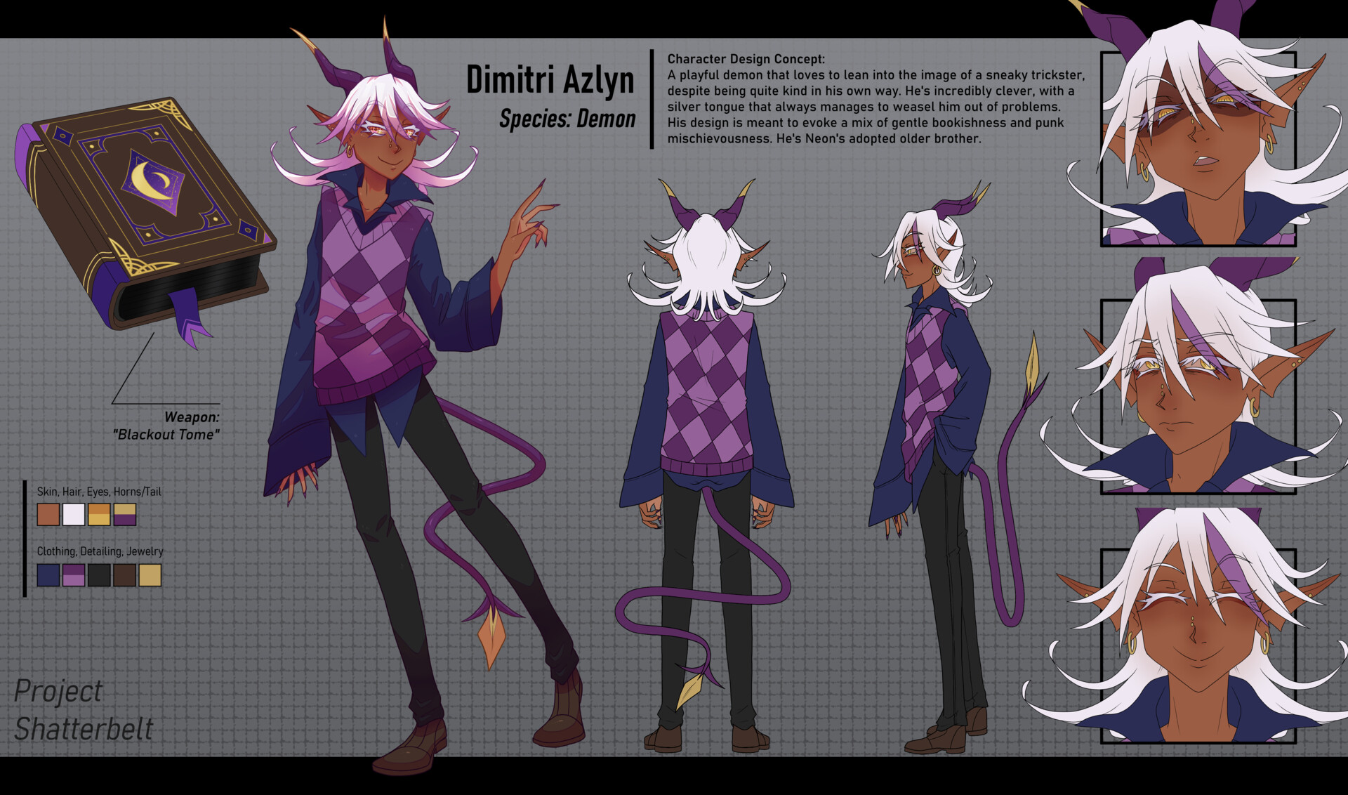 ArtStation - Character Sheet: "Dimitri"