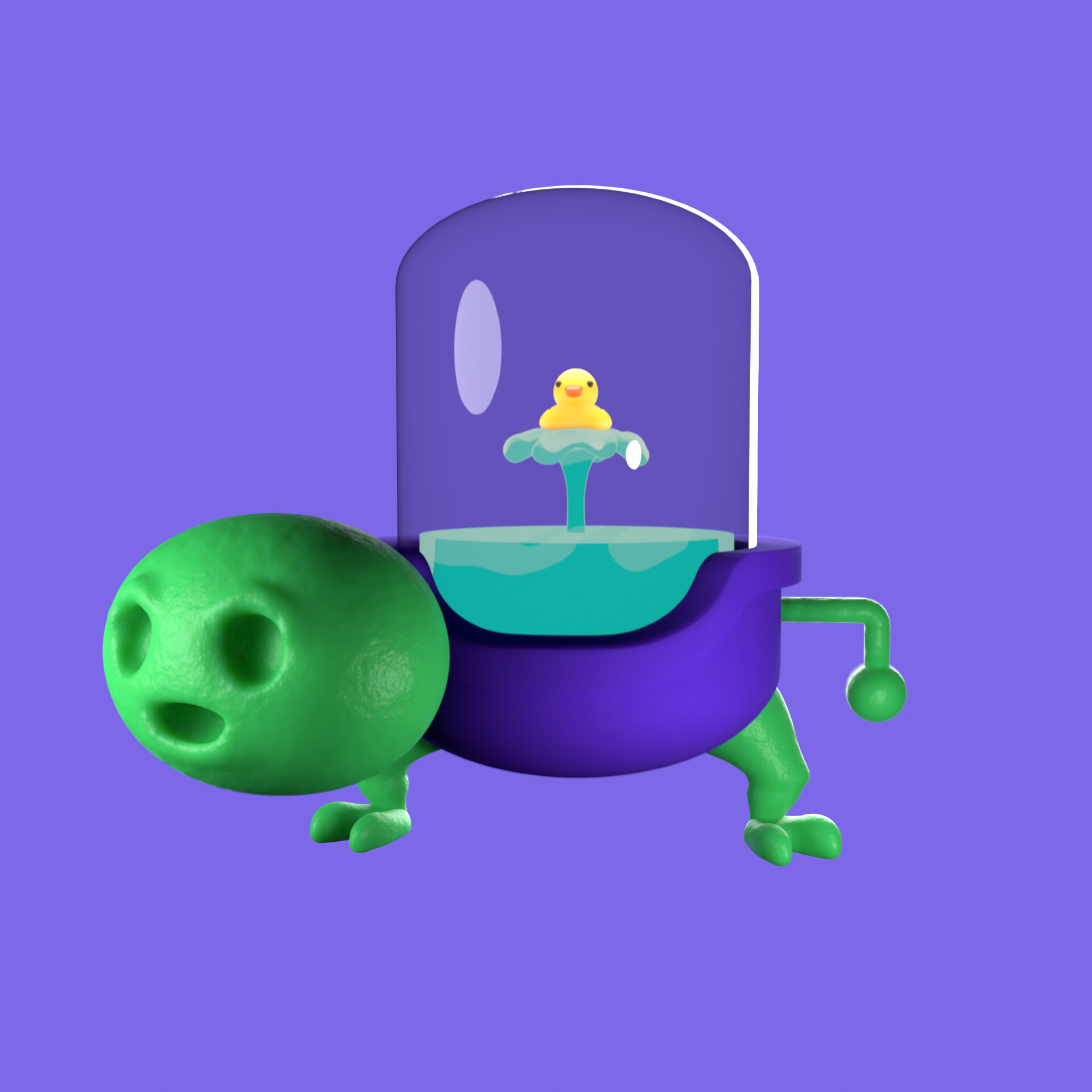 ArtStation - Woshua from Undertale made in Blender