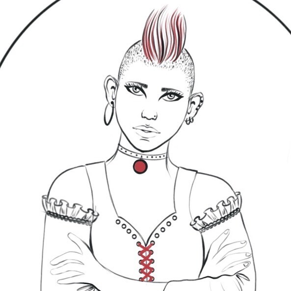 ArtStation - Goth Punk Girl