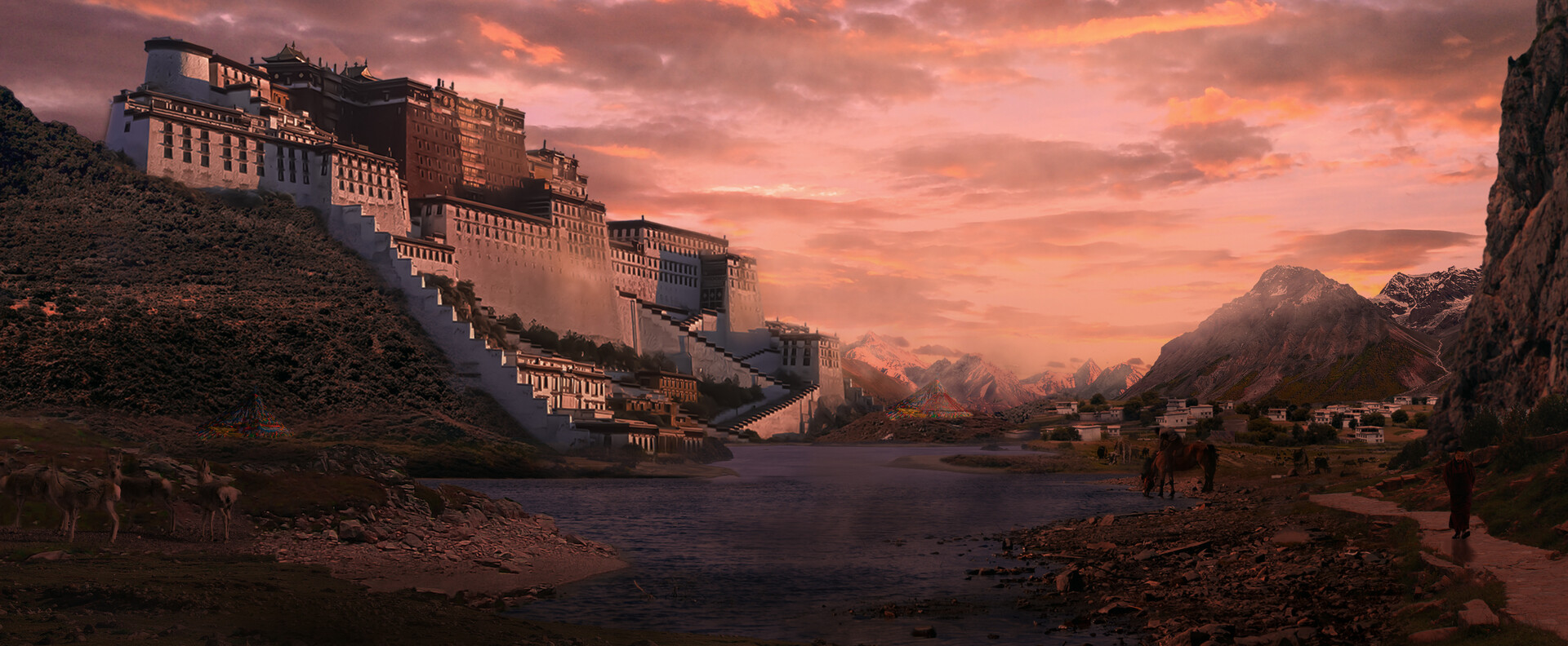 ArtStation - Fantasy of plateau area