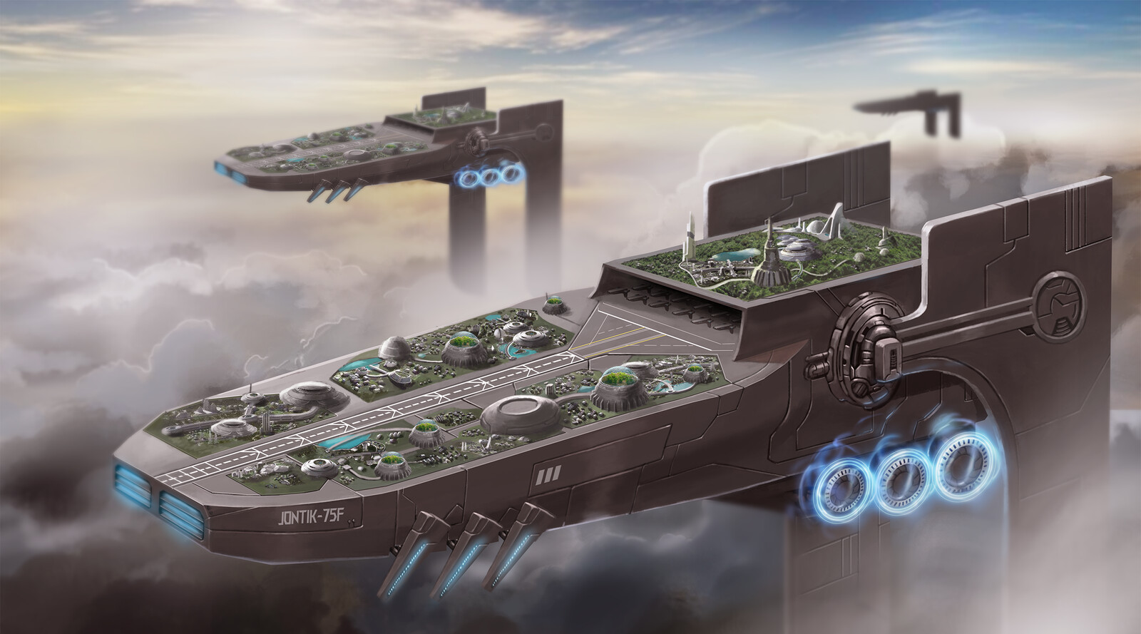 Hanna Pangestu - Solarpunk Ship