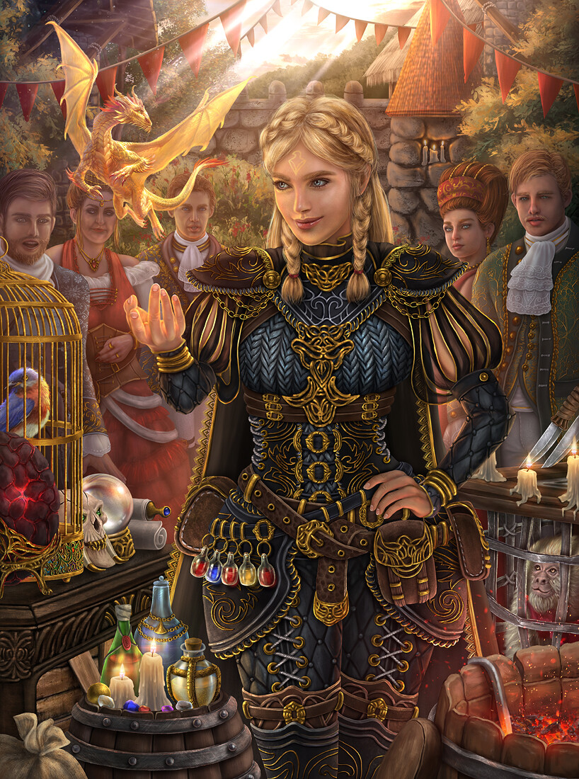 ArtStation - Merchant with the Golden Dragon