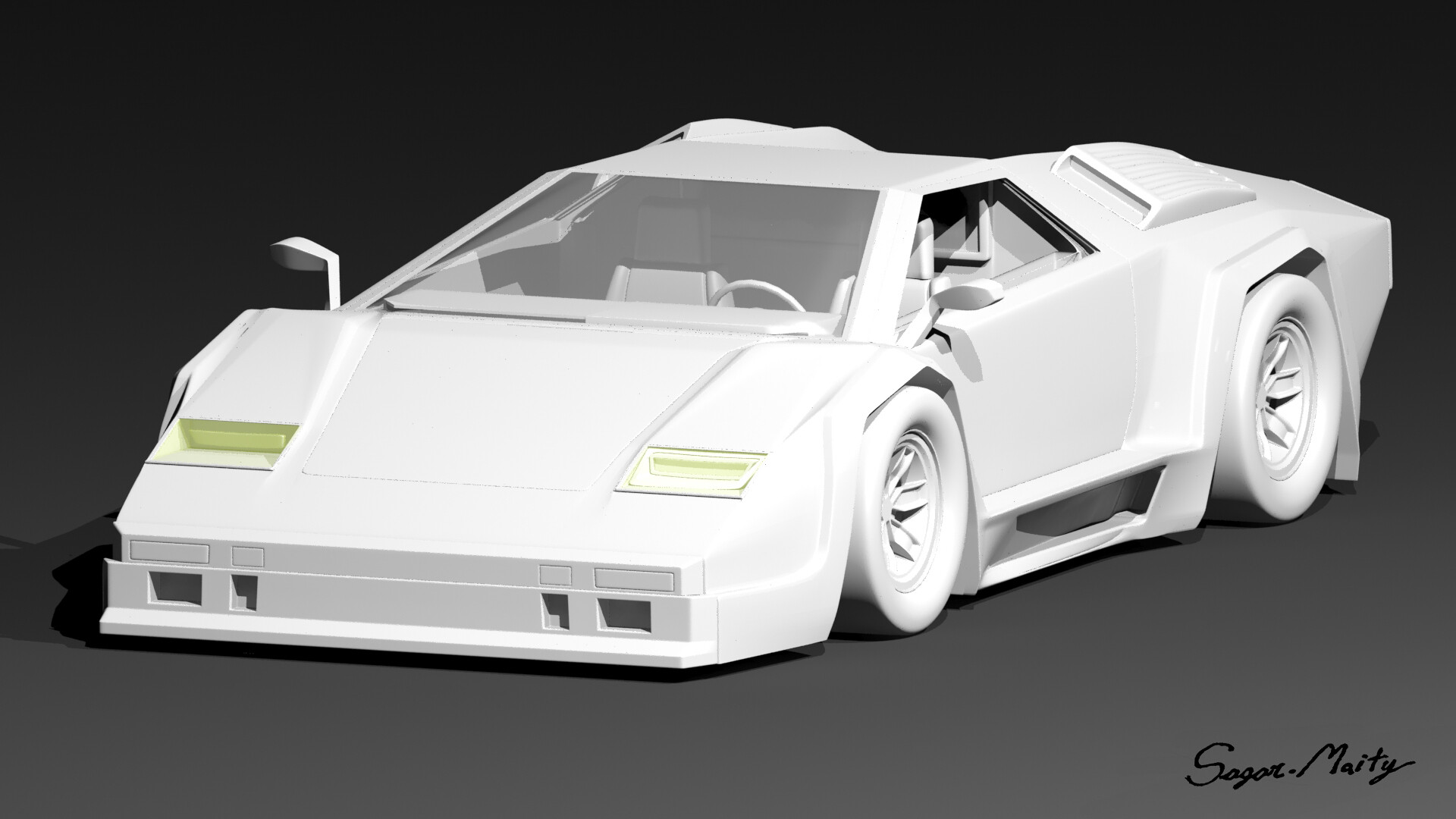 ArtStation - LAMBORGHINI COUNTACH
