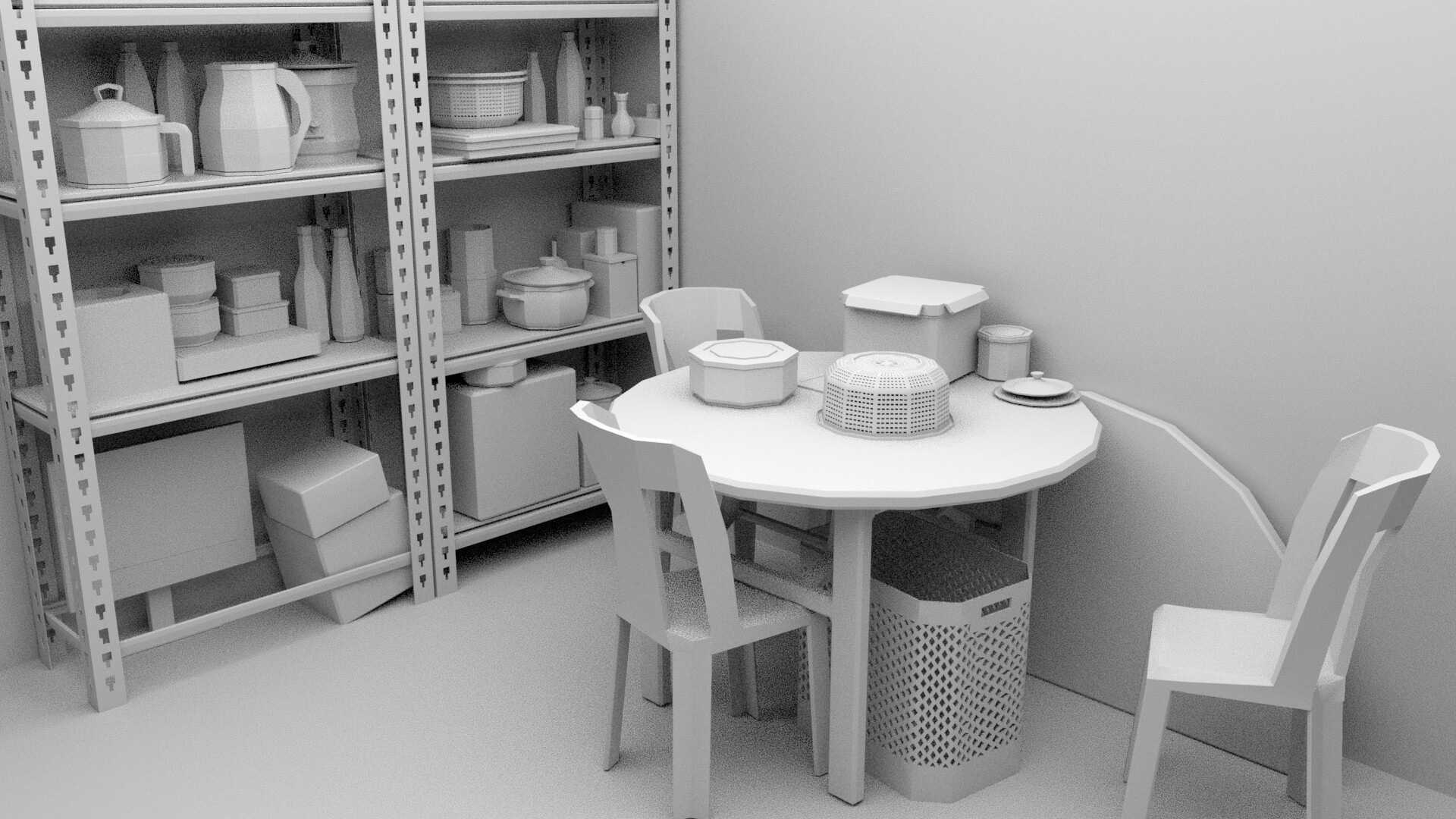 ArtStation - 3D Environment Design - Dining Room