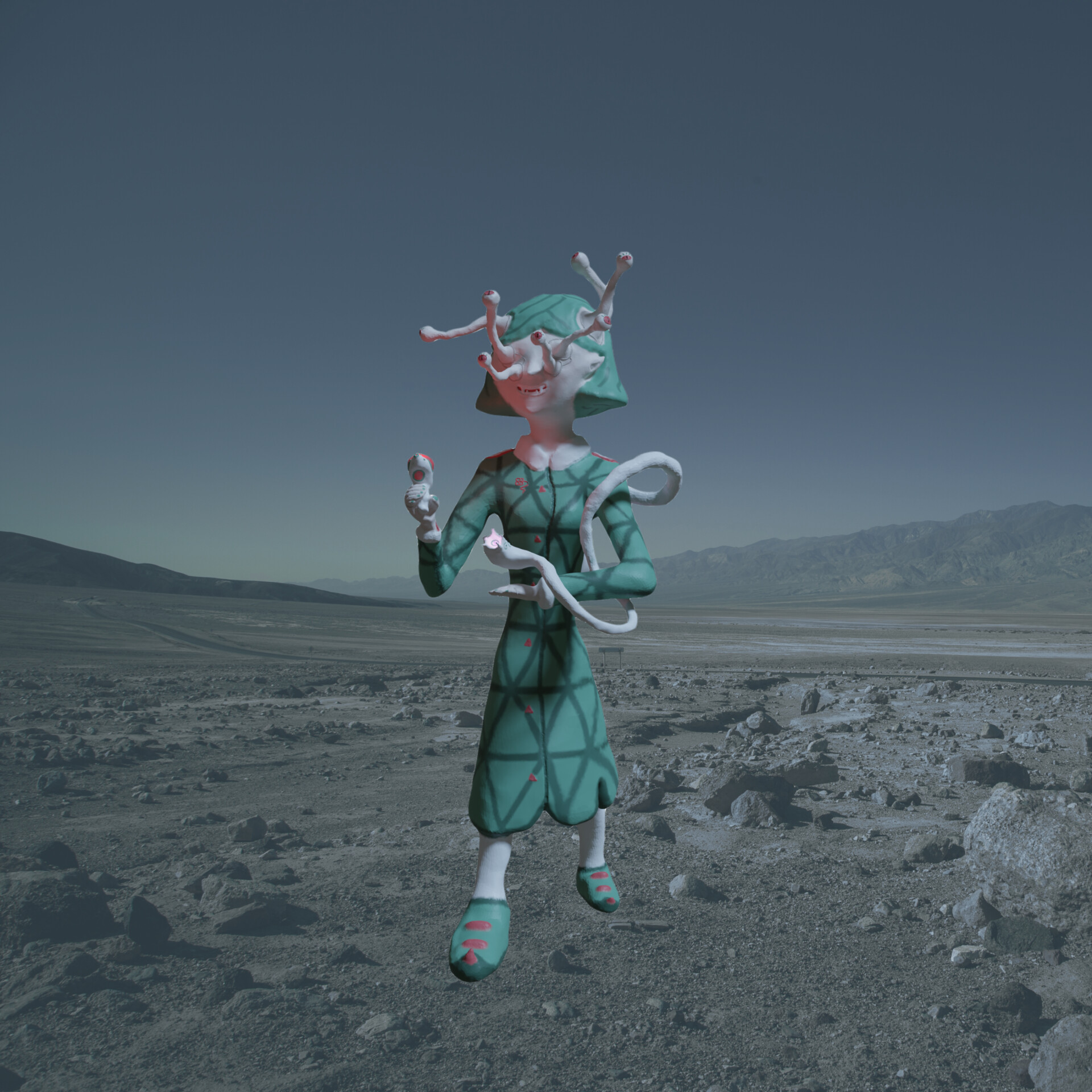 ArtStation - Taenia Saginata Battle Surgeon (3d render)