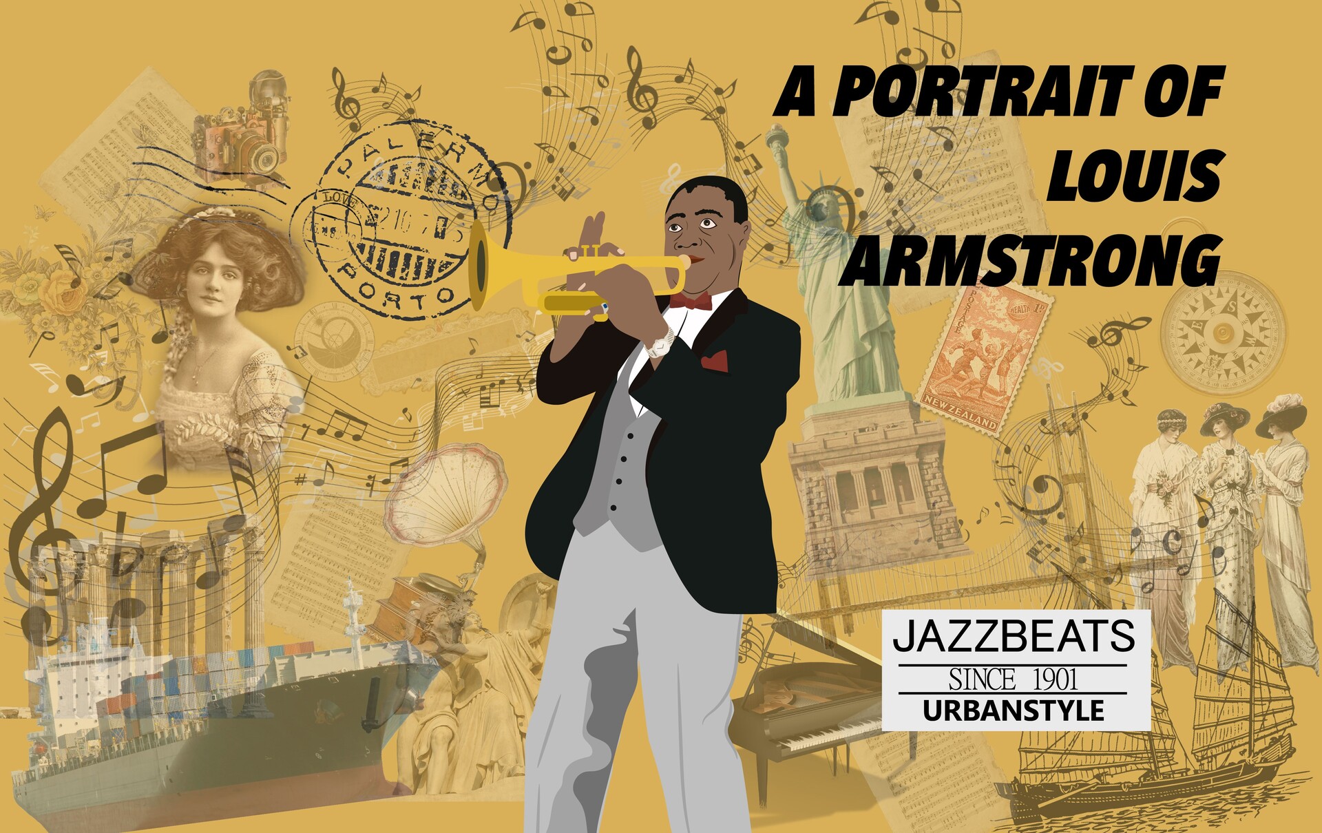 ArtStation - Jazz to groove and blues to proove with Louis Armstrong on ...
