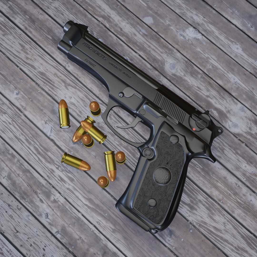 ArtStation - Beretta M92 FS